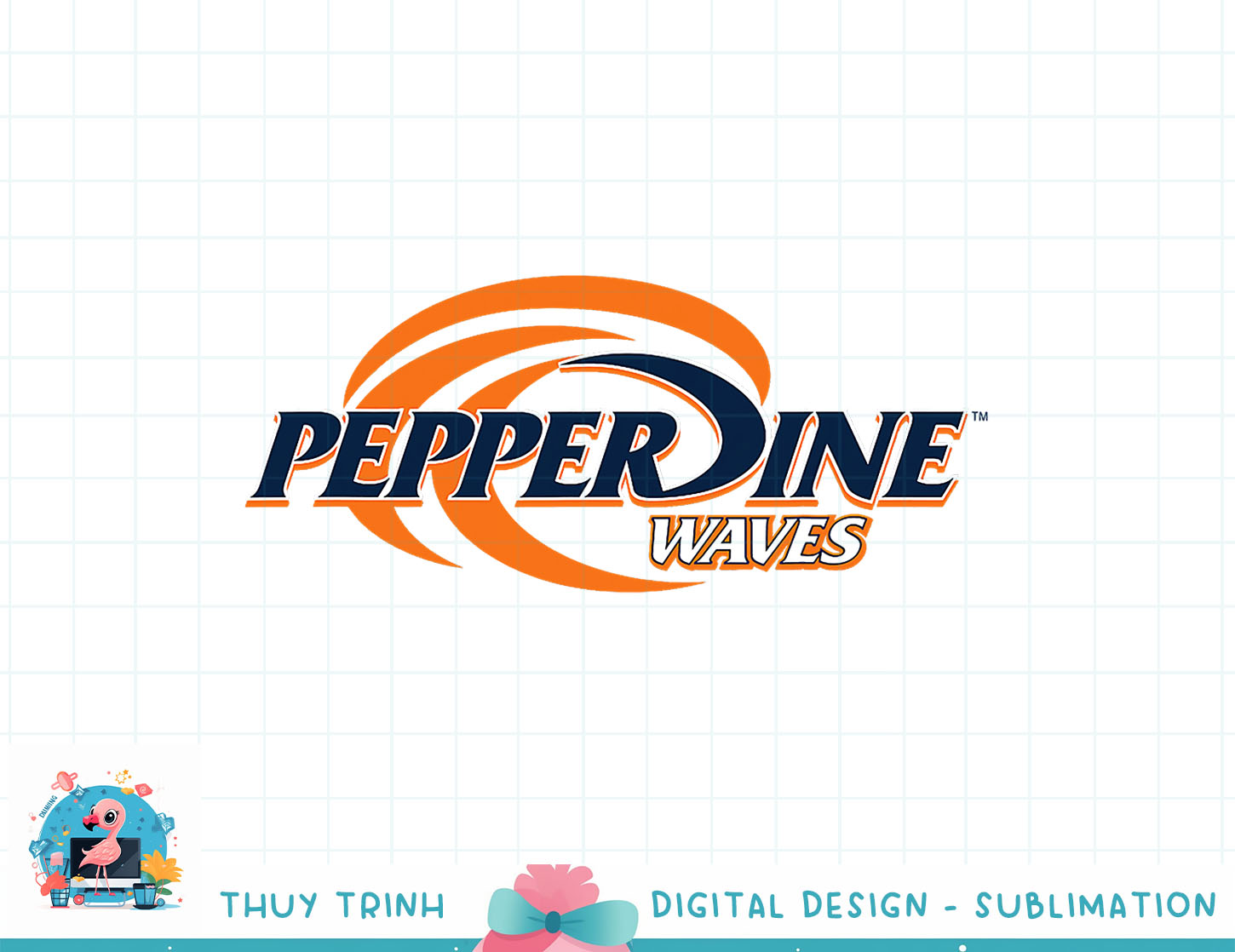 Pepperdine Waves Icon Logo Officially Licensed png | Inspire Uplift