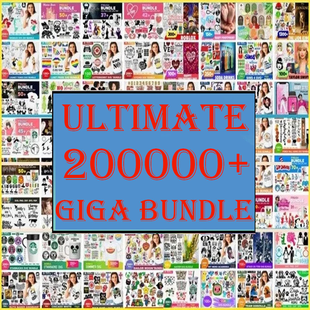Ultimate Giga Bundle Svg, silhouette svg fies | Inspire Uplift