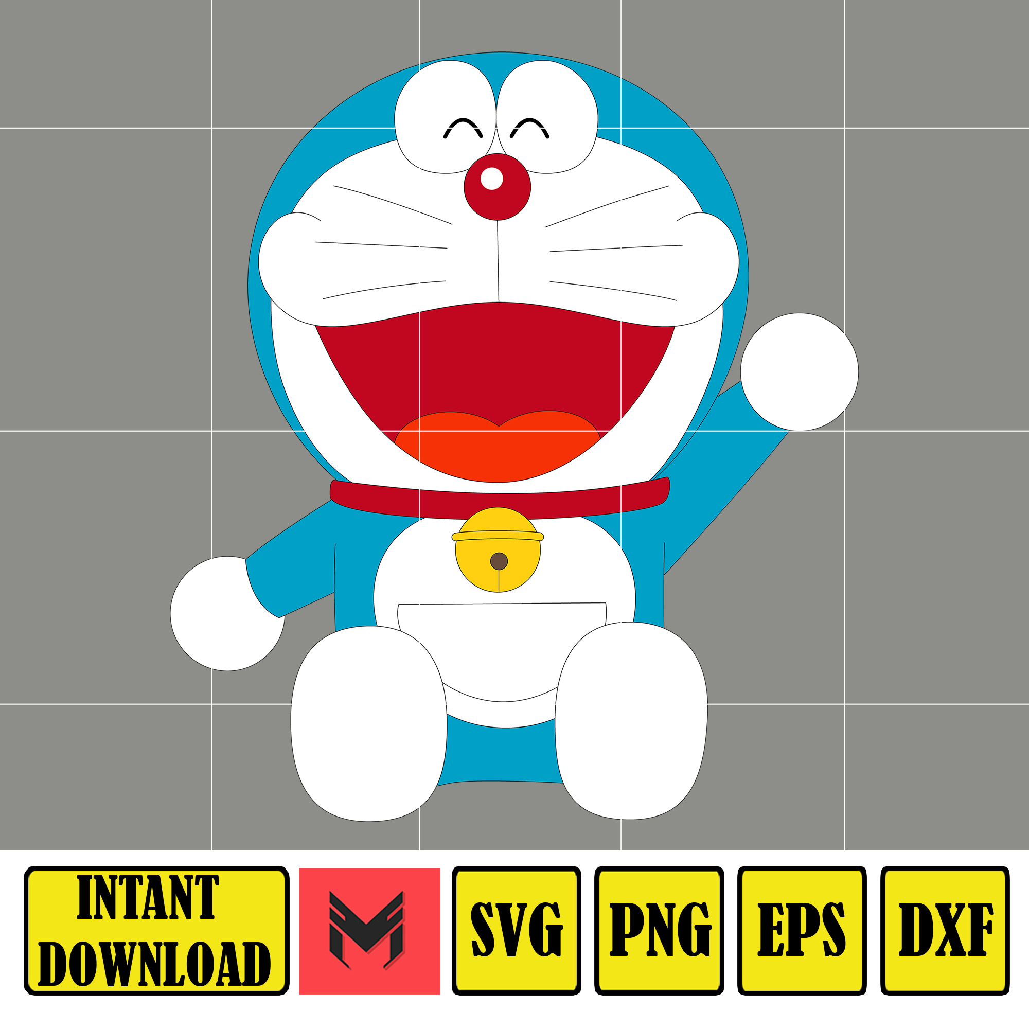 Doraemon SVG, Cricut, Cut files, Digital Vector File, Comes | Inspire ...