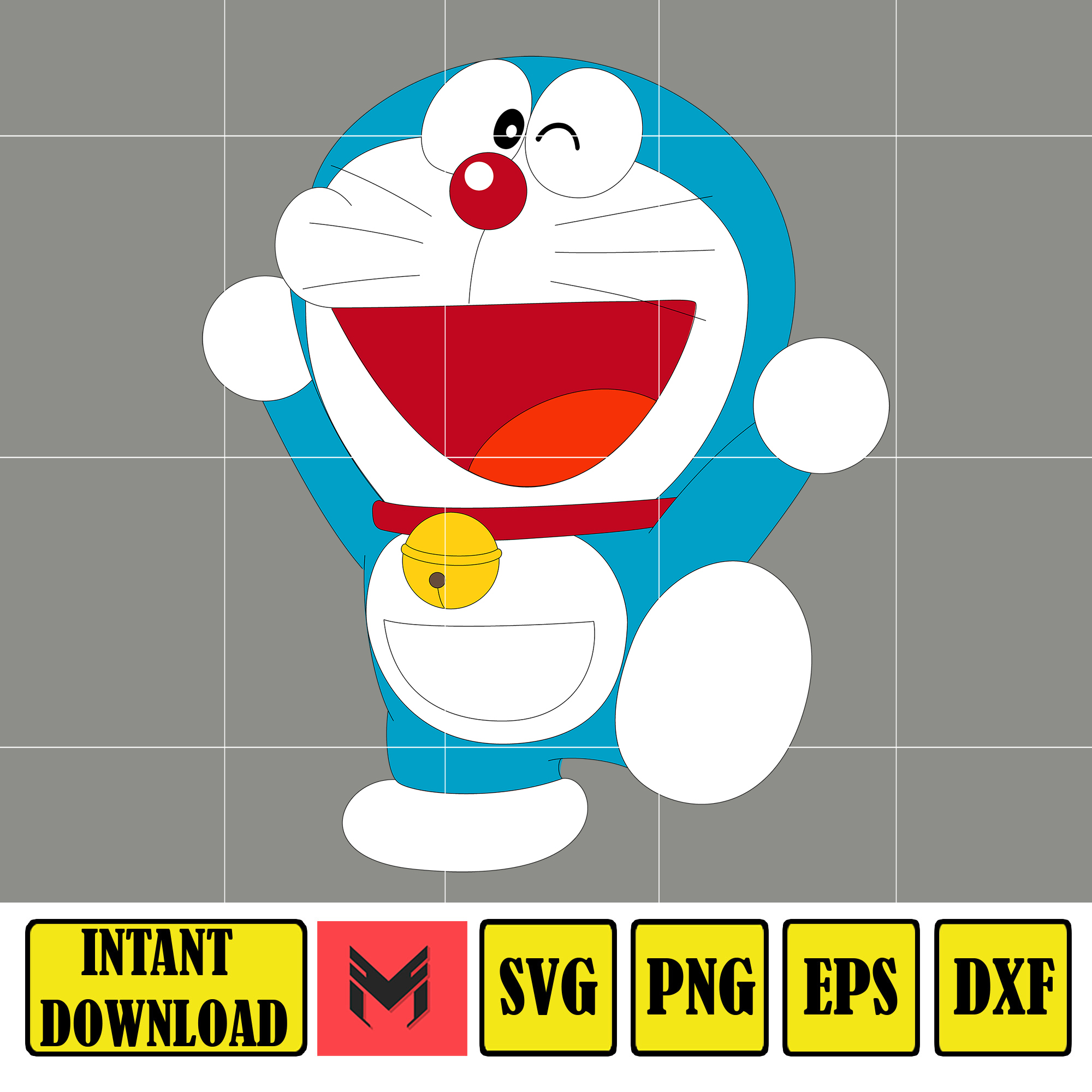 Doraemon SVG, Cricut, Cut files, Digital Vector File, Comes - Inspire ...