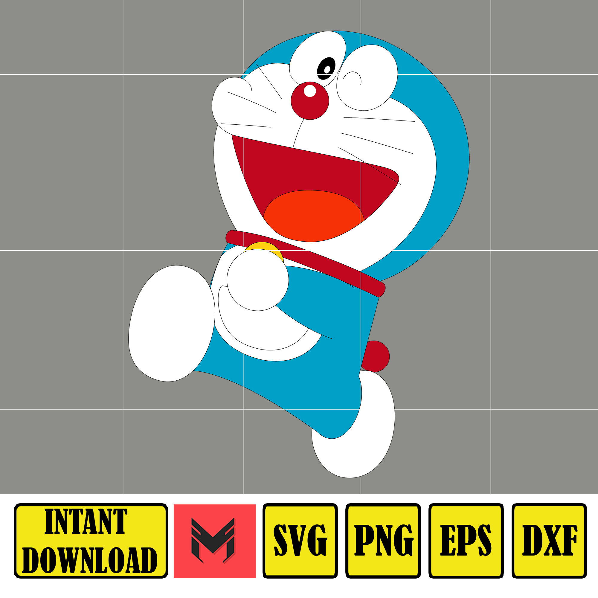 Doraemon SVG, Cricut, Cut files, Digital Vector File, Comes | Inspire ...