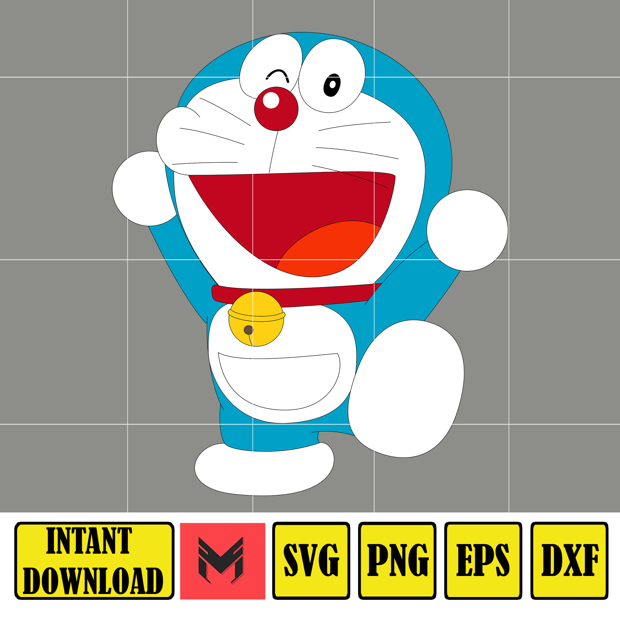 Doraemon SVG, Cricut, Cut files, Digital Vector File, Comes | Inspire ...