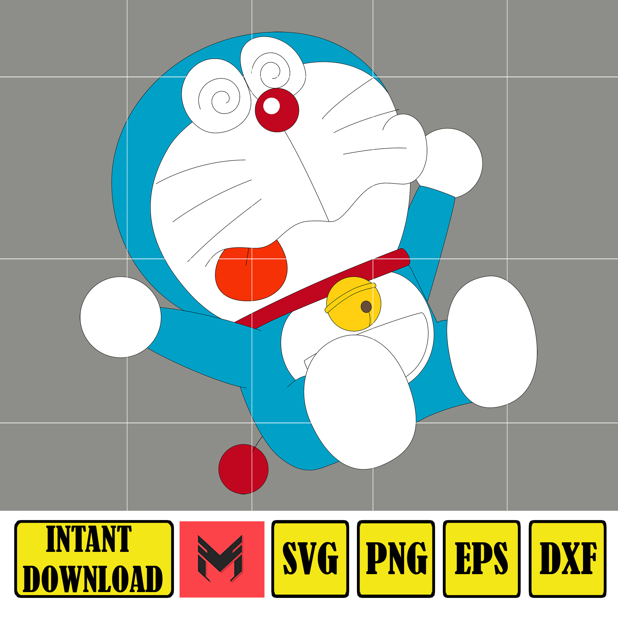 Doraemon SVG, Cricut, Cut files, Digital Vector File, Comes | Inspire ...