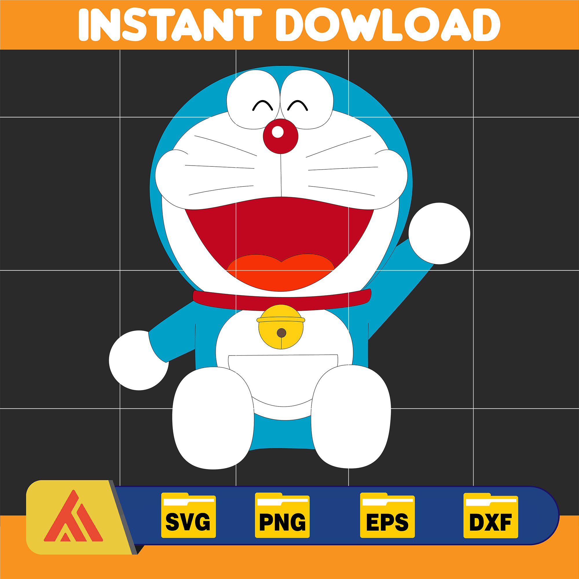 Doraemon SVG, Cricut, Cut files, Digital Vector File, Comes - Inspire ...