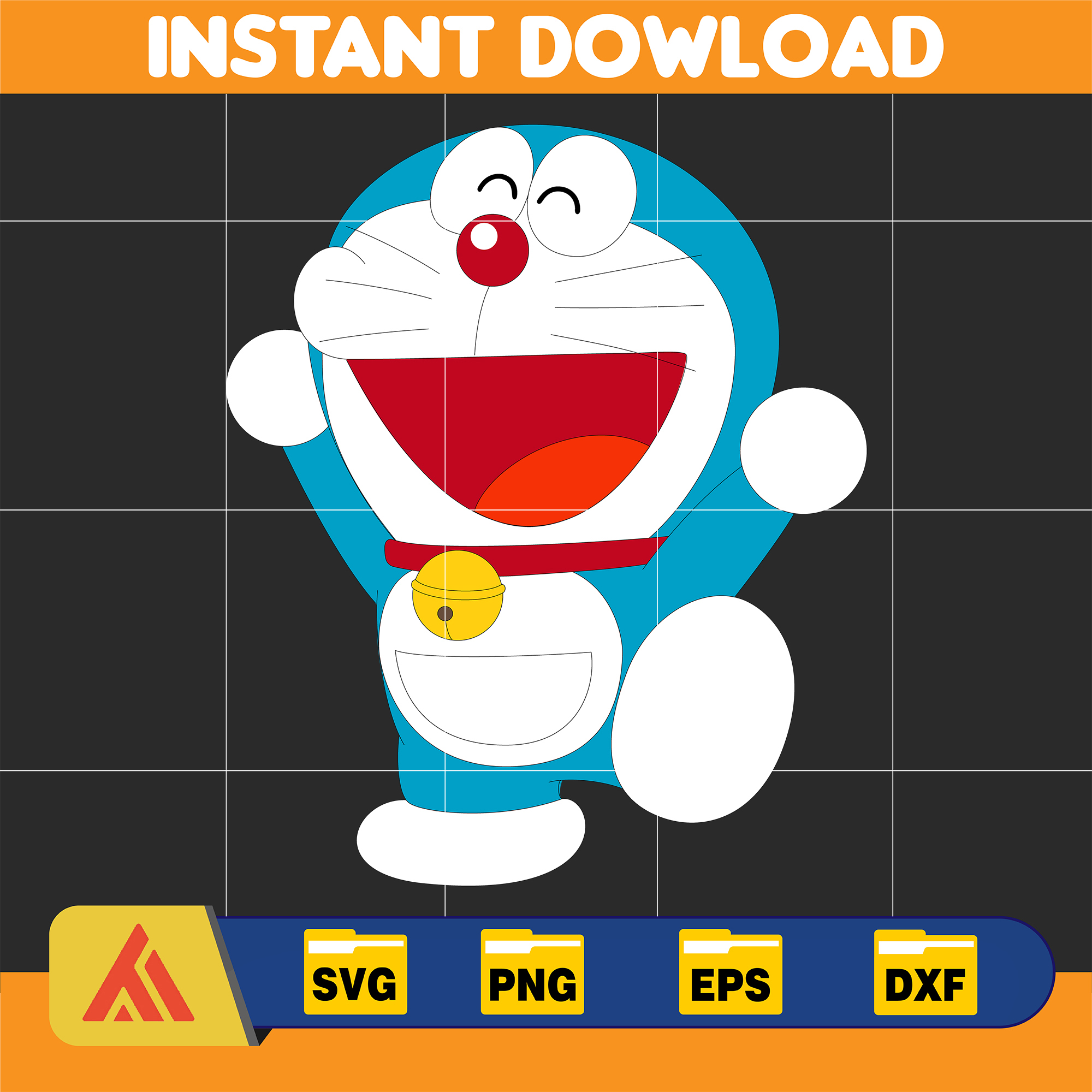 Doraemon SVG, Cricut, Cut files, Digital Vector File, Comes - Inspire ...