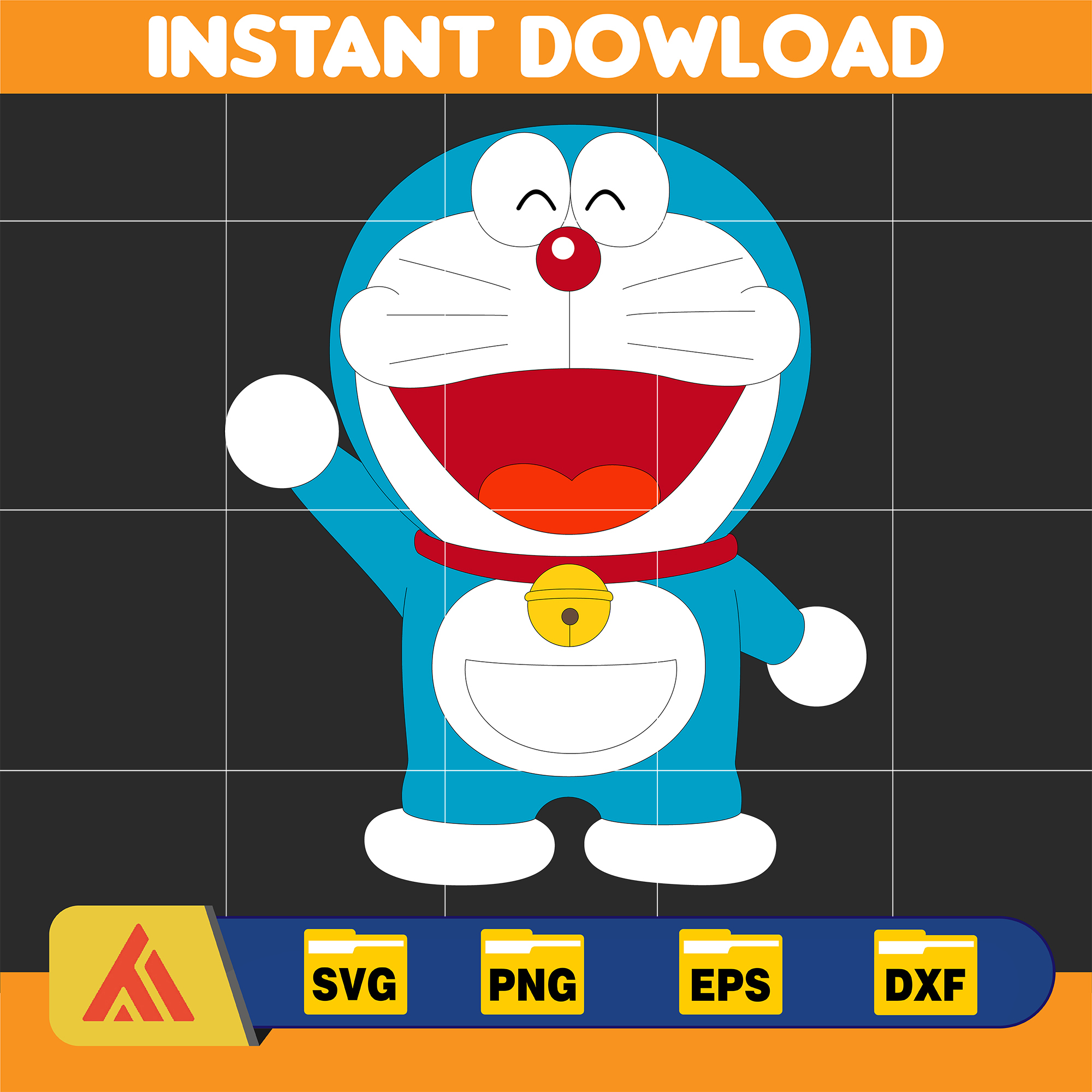 Doraemon SVG, Cricut, Cut files, Digital Vector File, Comes | Inspire ...