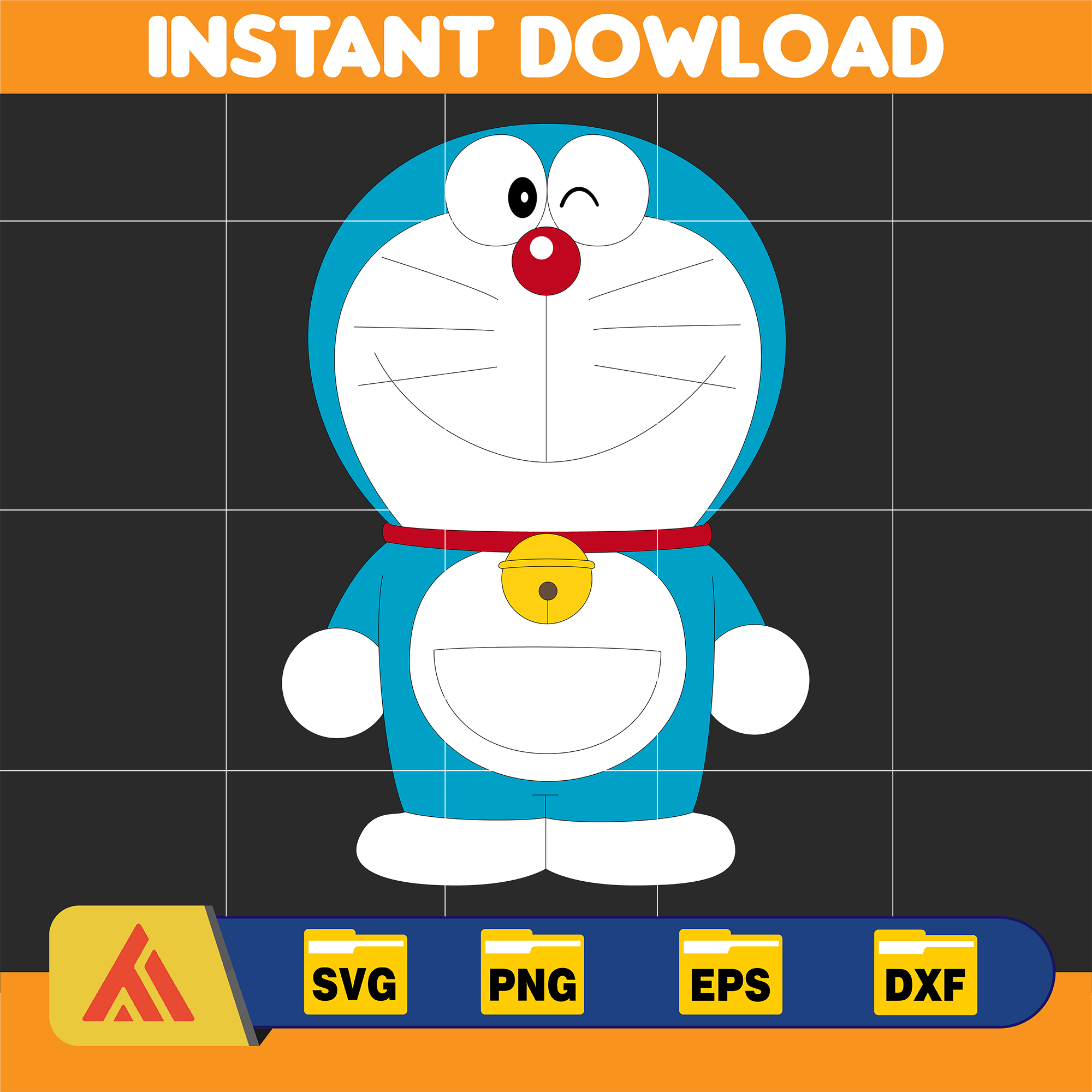 Doraemon SVG, Cricut, Cut files, Digital Vector File, Comes | Inspire ...