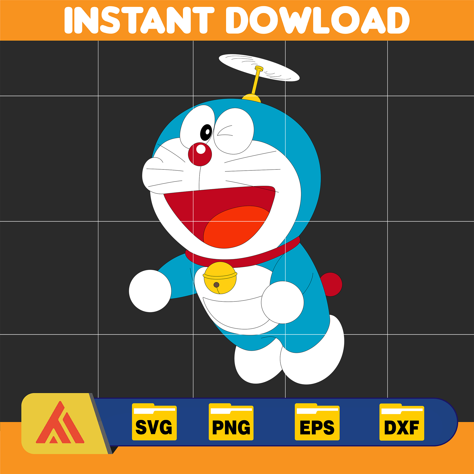 Doraemon SVG, Cricut, Cut files, Digital Vector File, Comes | Inspire ...