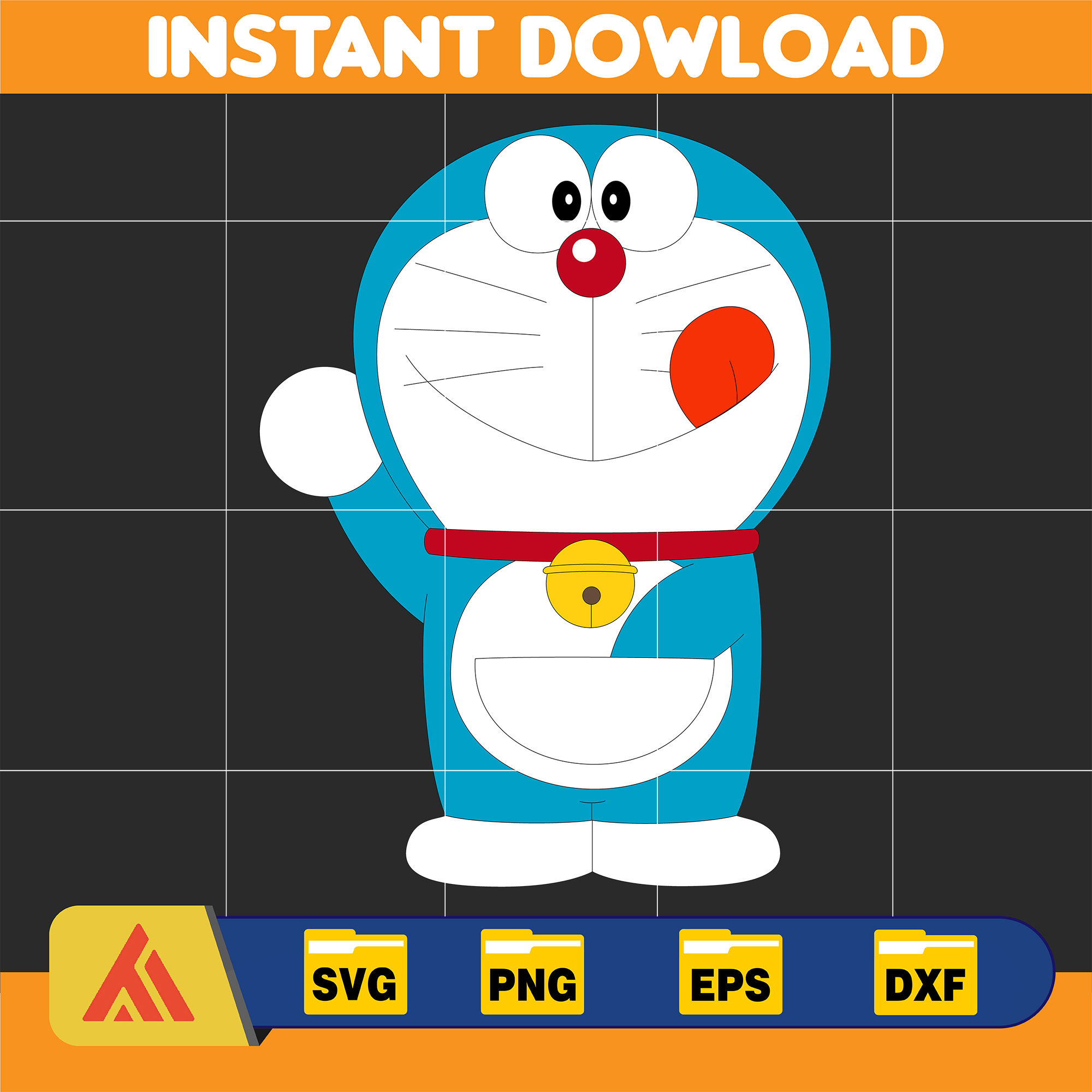 Doraemon SVG, Cricut, Cut files, Digital Vector File, Comes | Inspire ...