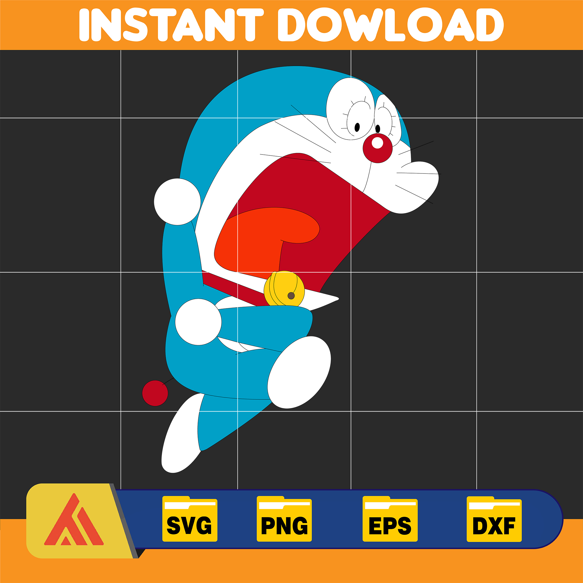 Doraemon SVG, Cricut, Cut files, Digital Vector File, Comes | Inspire ...