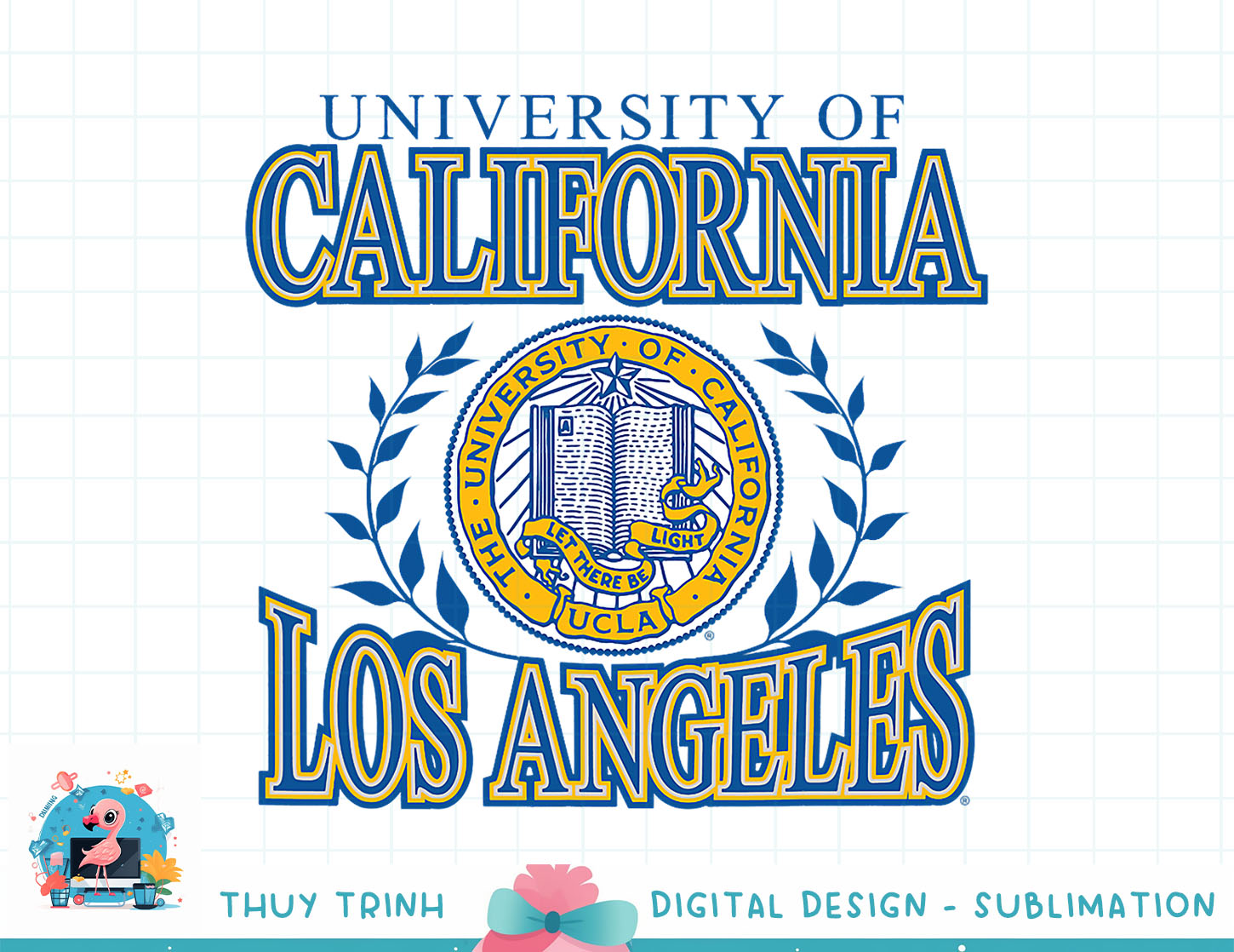 UCLA Bruins Laurels Logo Officially Licensed png - Inspire Uplift