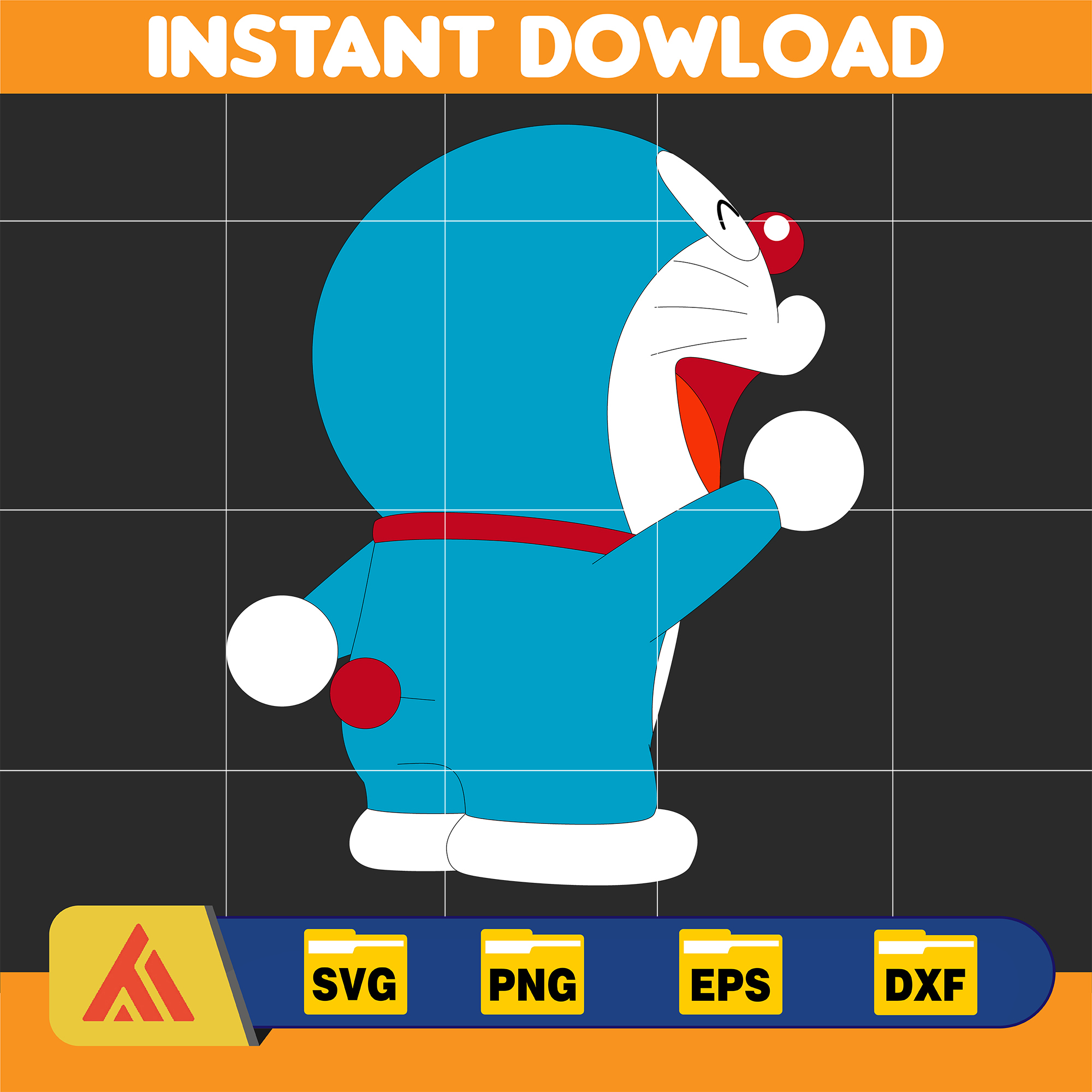 Doraemon SVG, Cricut, Cut files, Digital Vector File, Comes - Inspire ...