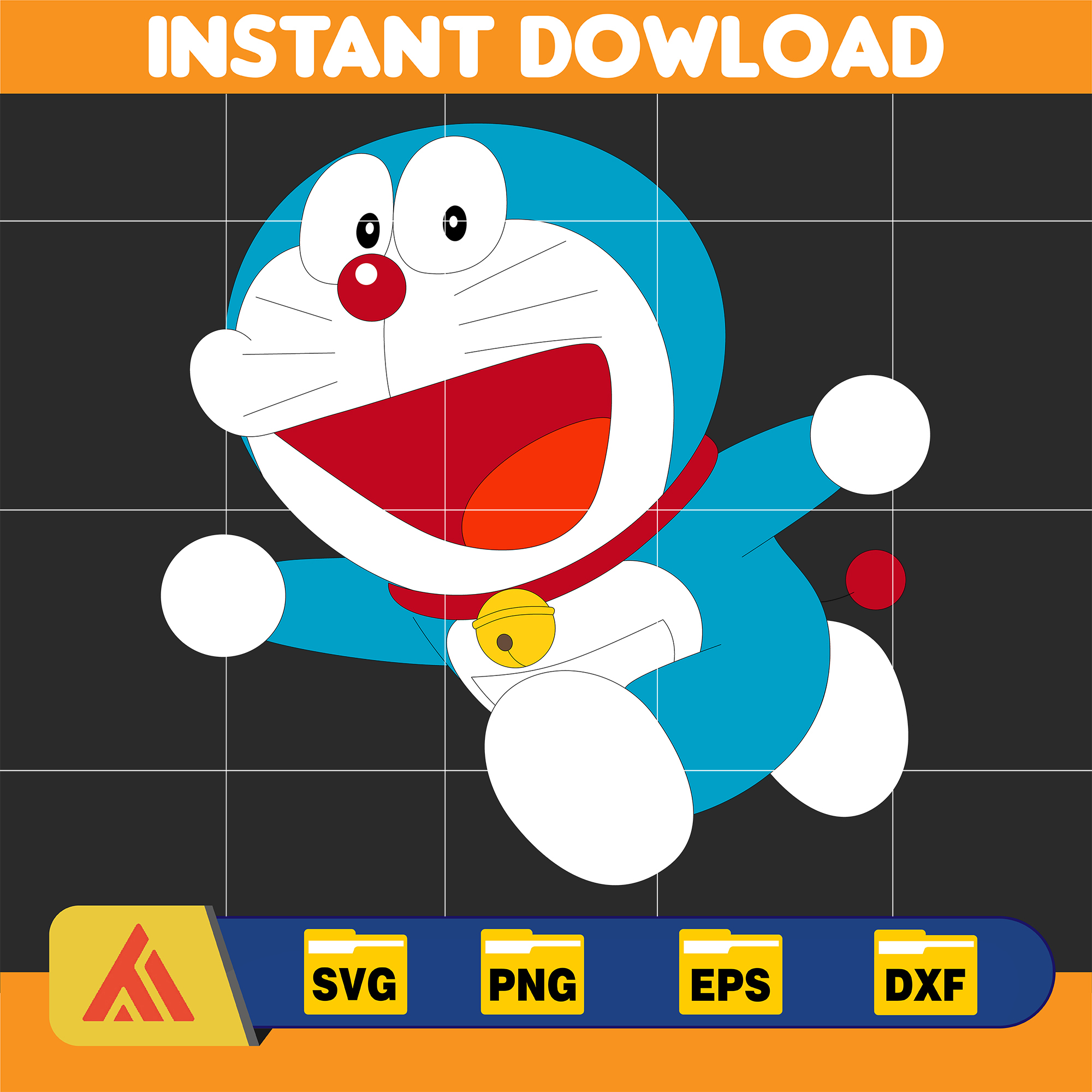 Doraemon SVG, Cricut, Cut files, Digital Vector File, Comes | Inspire ...