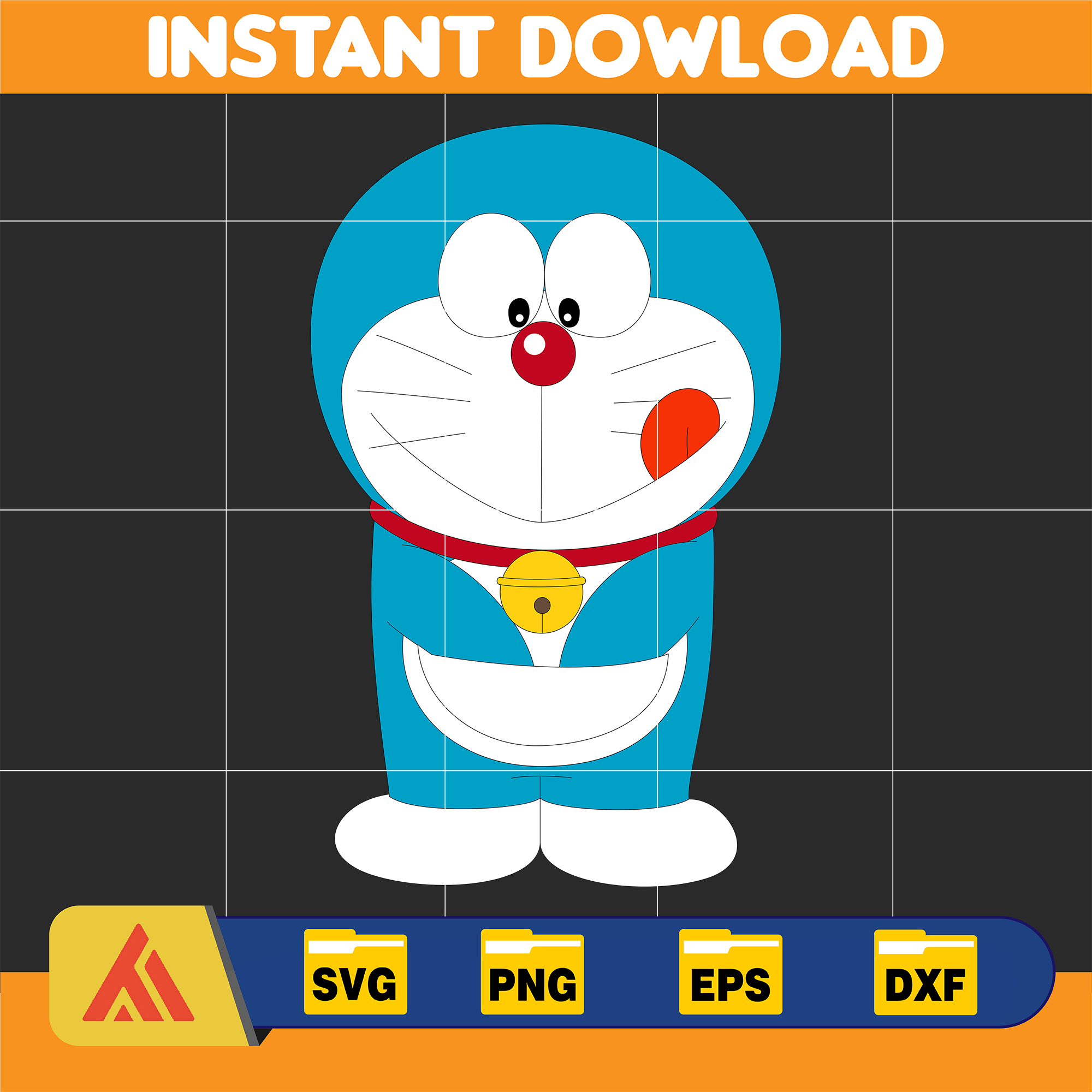 Doraemon SVG, Cricut, Cut files, Digital Vector File, Comes | Inspire ...