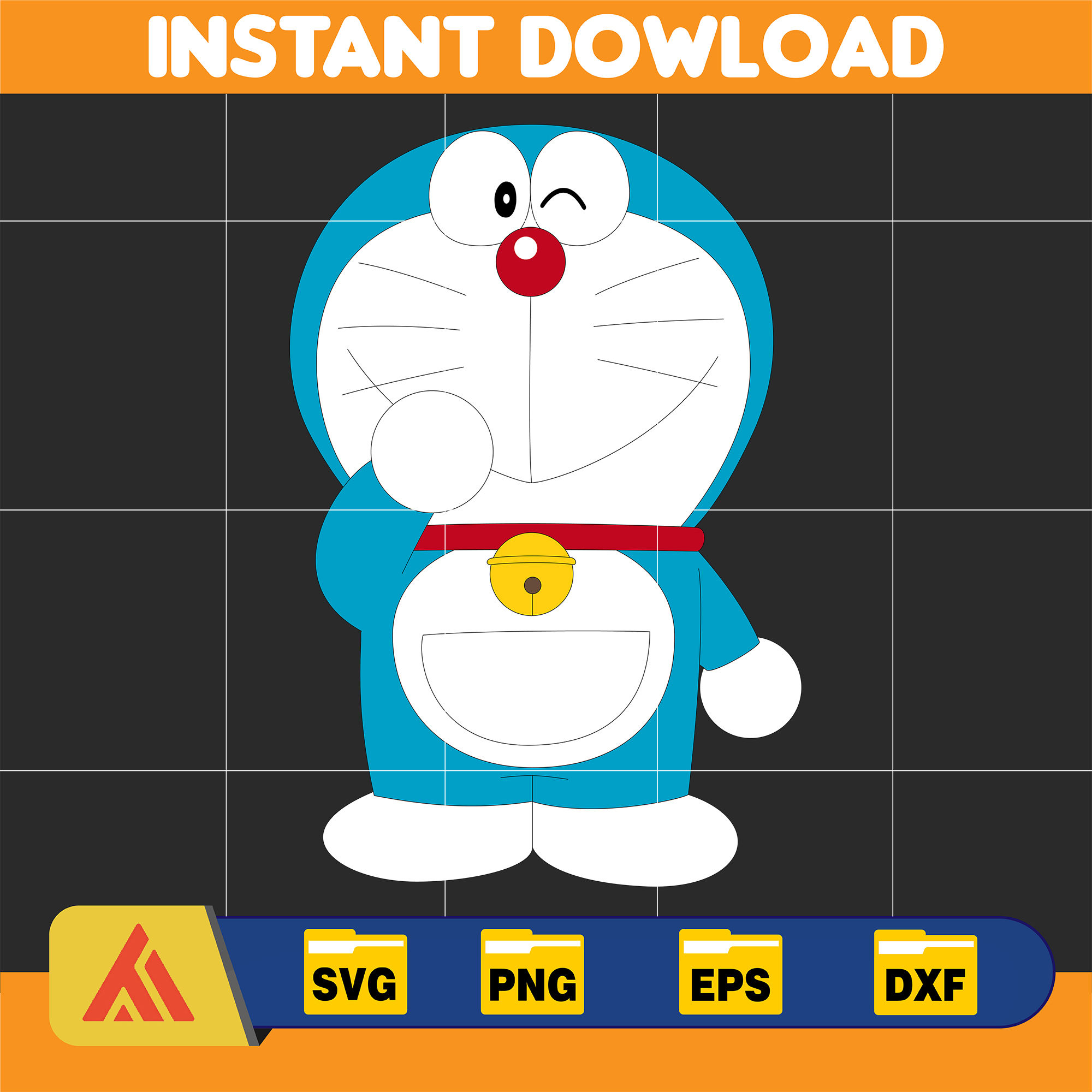 Doraemon SVG, Cricut, Cut files, Digital Vector File, Comes | Inspire ...