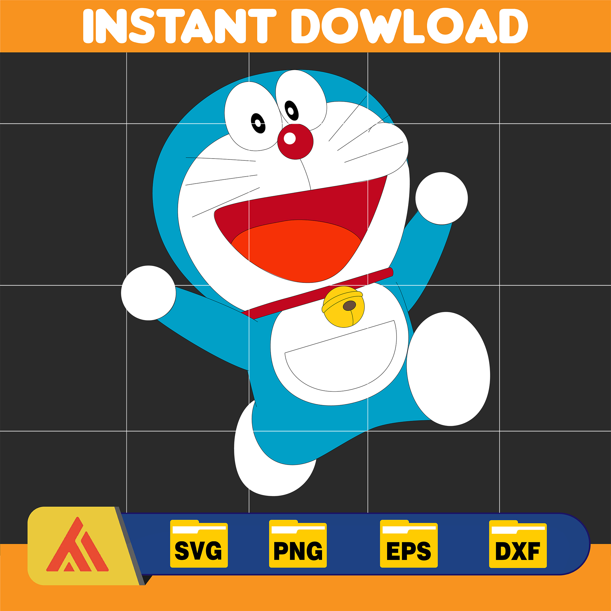 Doraemon SVG, Cricut, Cut files, Digital Vector File, Comes | Inspire ...