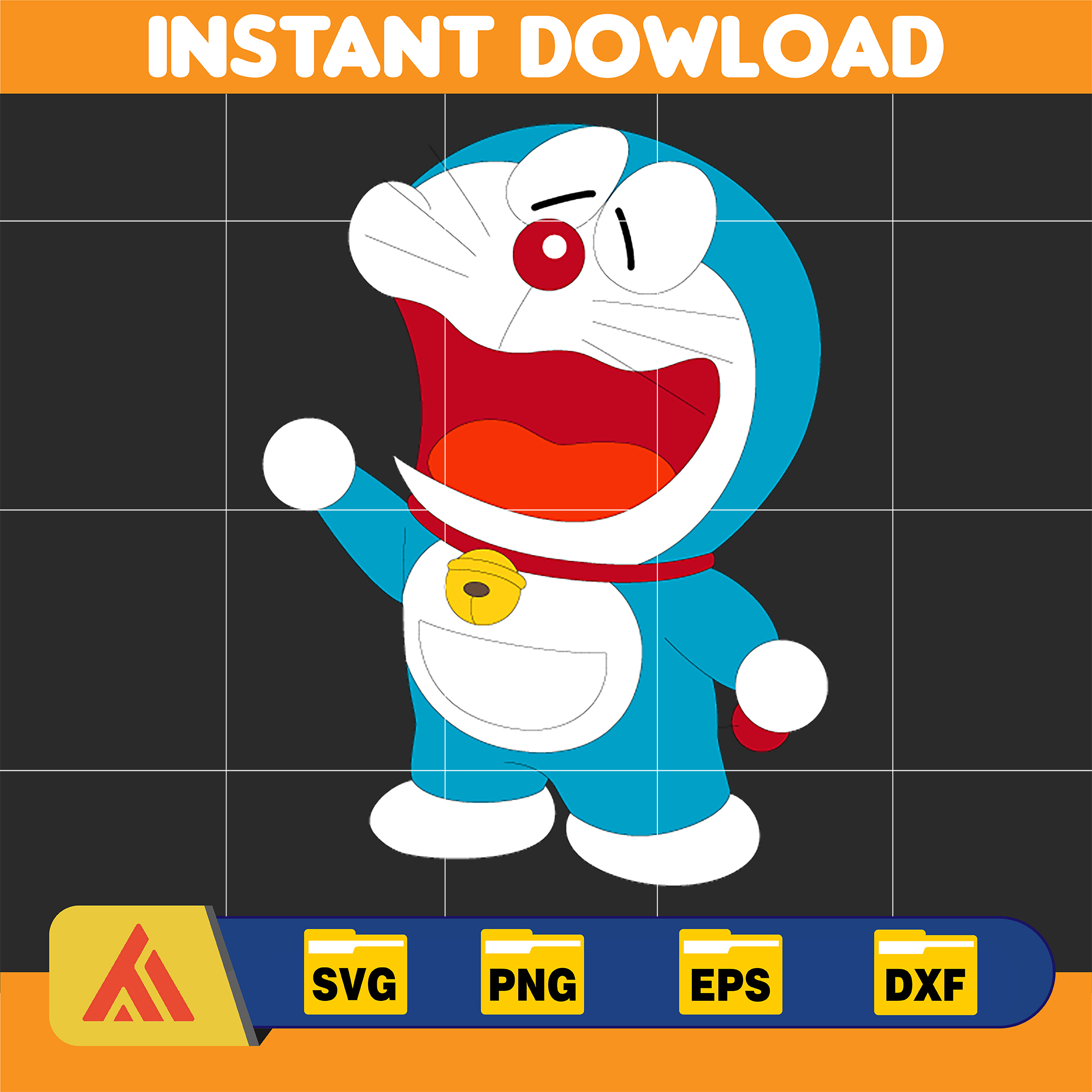 Doraemon SVG, Cricut, Cut files, Digital Vector File, Comes - Inspire ...
