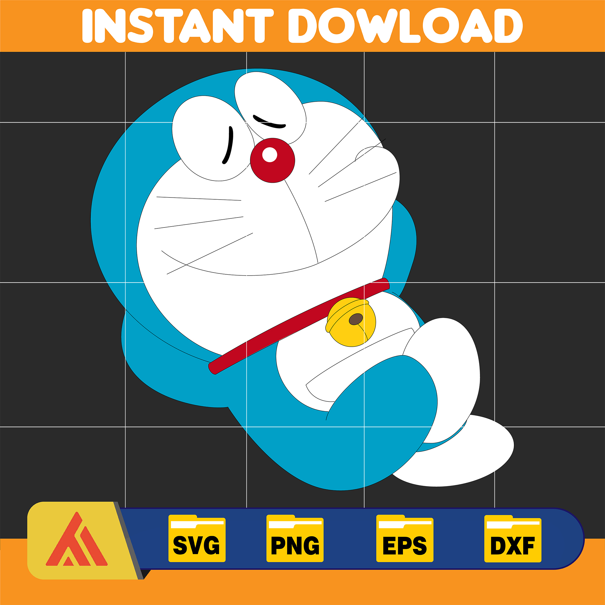 Doraemon SVG, Cricut, Cut files, Digital Vector File, Comes | Inspire ...