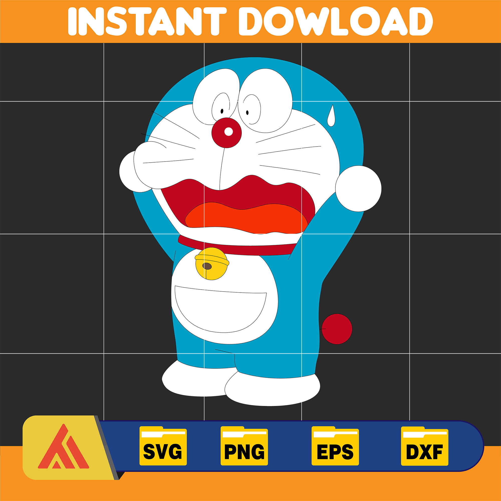 Doraemon SVG, Cricut, Cut files, Digital Vector File, Comes - Inspire ...