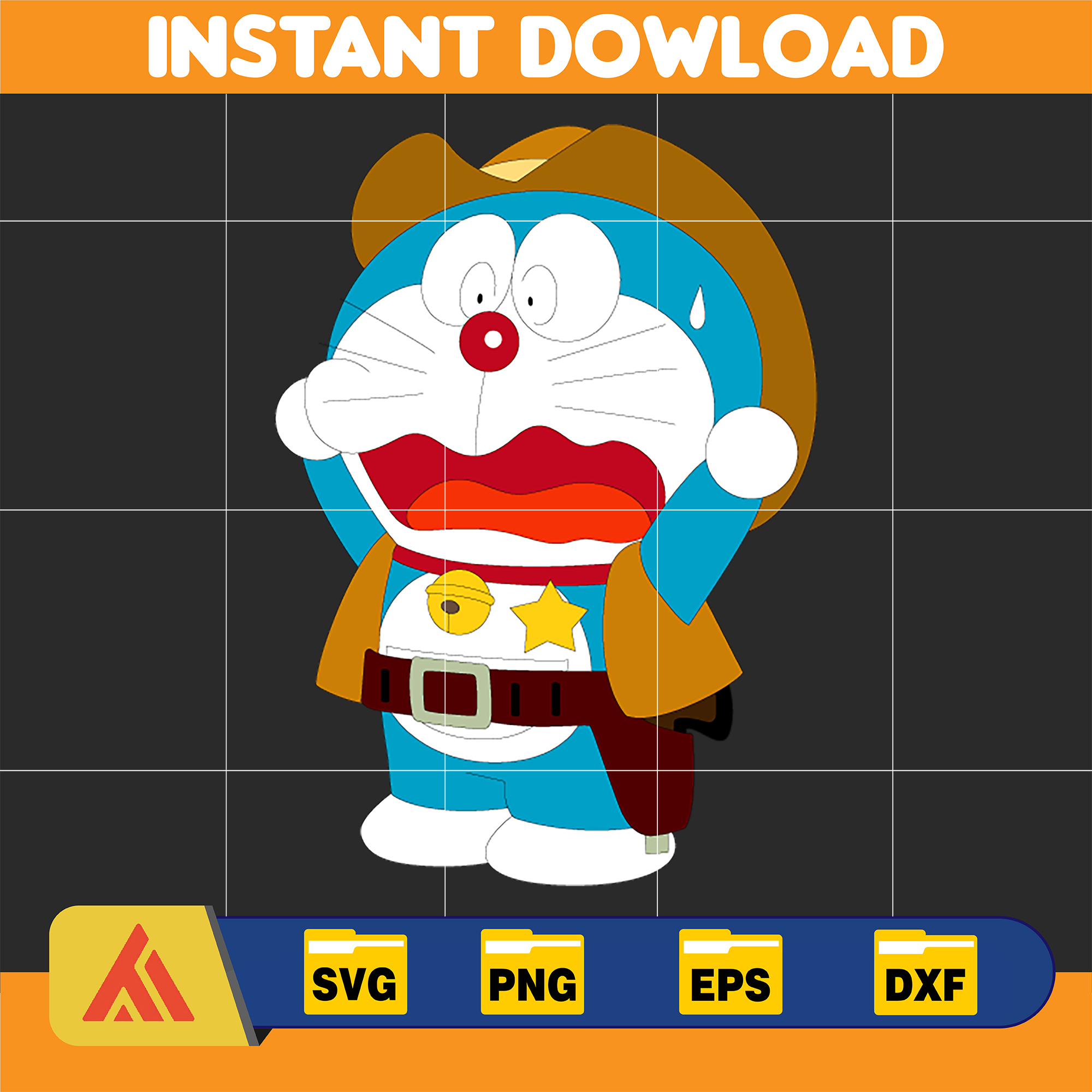 Doraemon SVG, Cricut, Cut files, Digital Vector File, Comes | Inspire ...