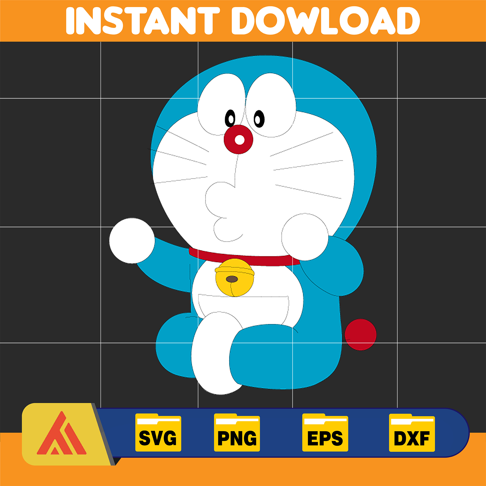 Doraemon SVG, Cricut, Cut files, Digital Vector File, Comes | Inspire ...