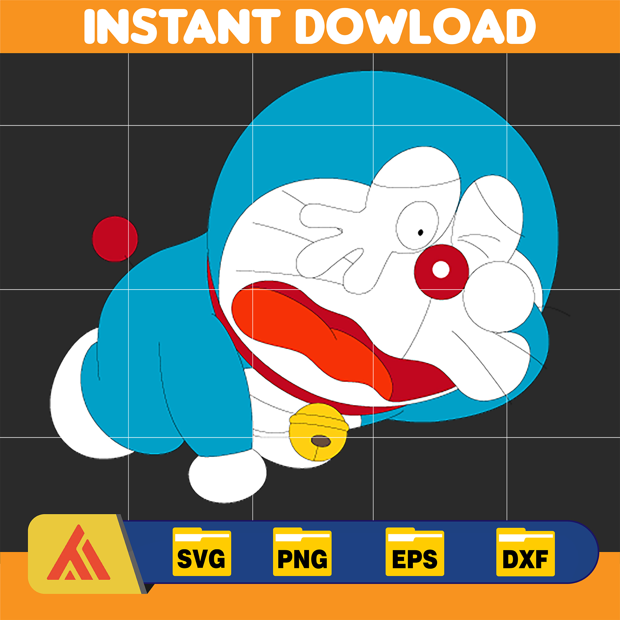 Doraemon SVG, Cricut, Cut files, Digital Vector File, Comes | Inspire ...