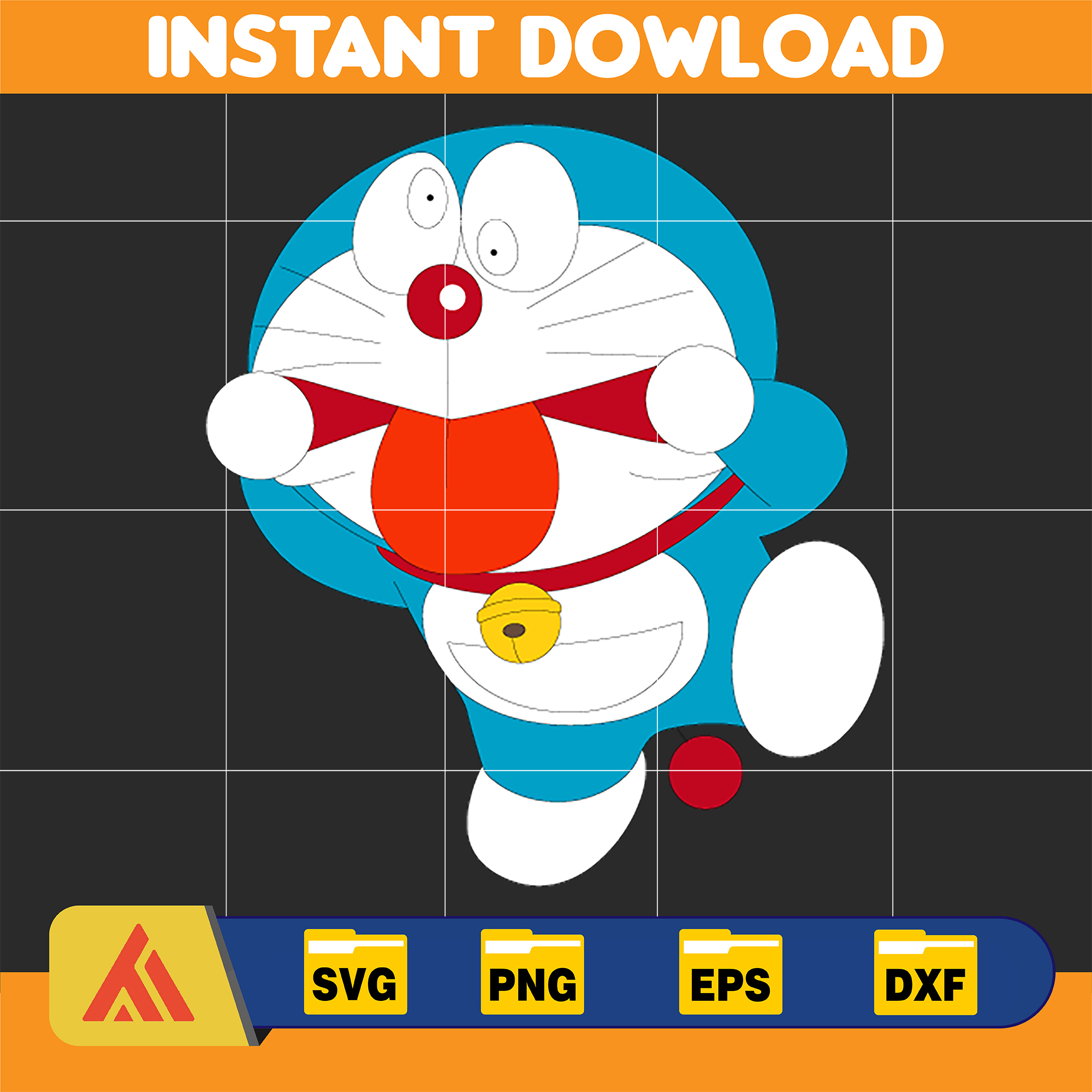 Doraemon SVG, Cricut, Cut files, Digital Vector File, Comes | Inspire ...
