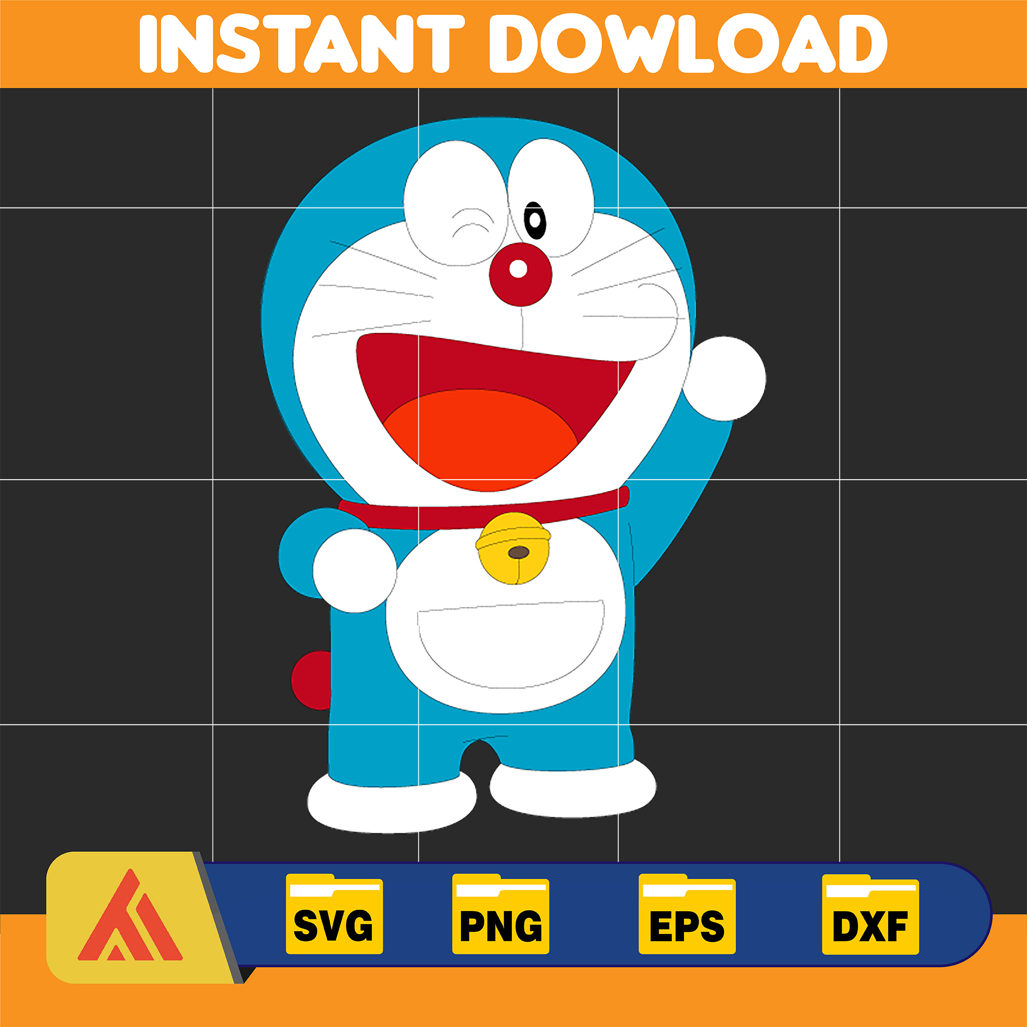 Doraemon SVG, Cricut, Cut files, Digital Vector File, Comes | Inspire ...