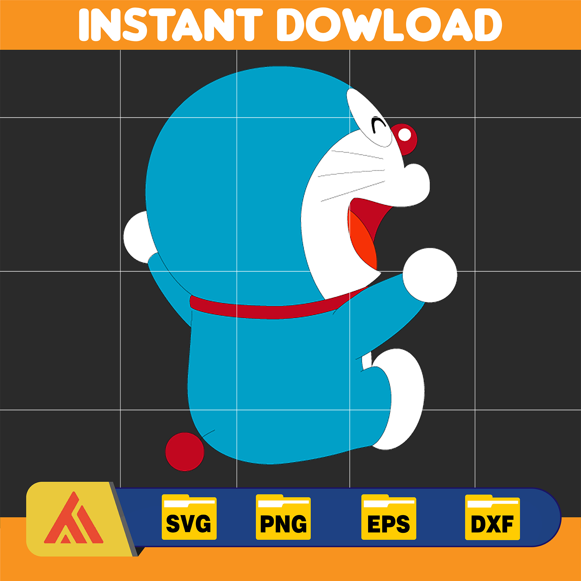 Doraemon SVG, Cricut, Cut files, Digital Vector File, Comes | Inspire ...
