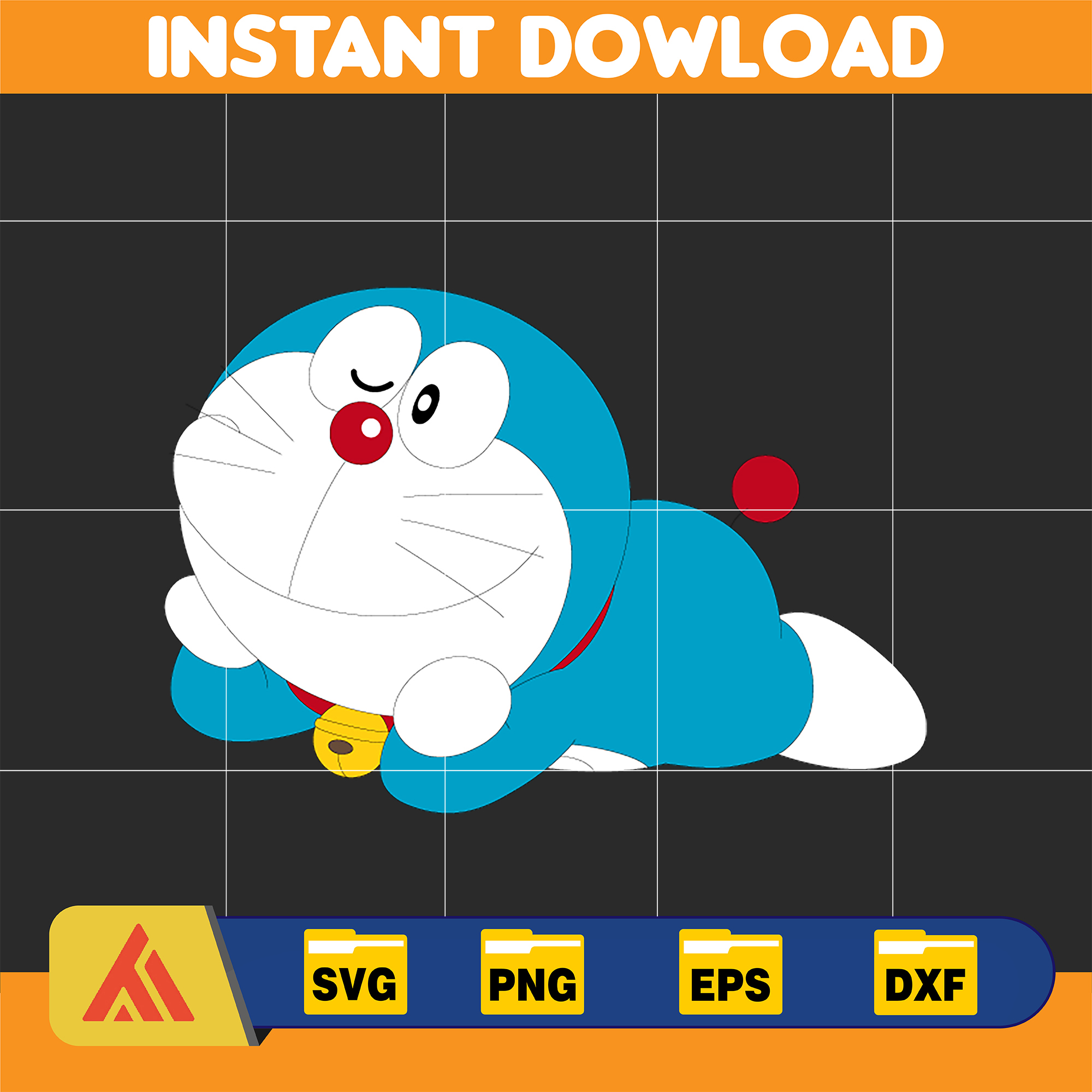 Doraemon SVG, Cricut, Cut files, Digital Vector File, Comes - Inspire ...