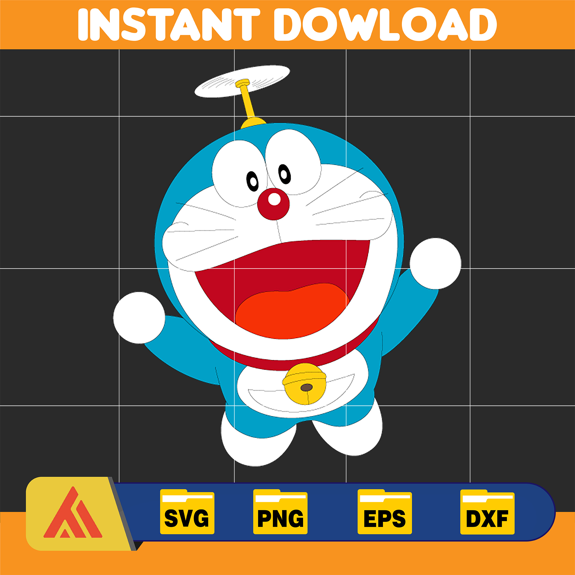 Doraemon SVG, Cricut, Cut files, Digital Vector File, Comes - Inspire ...