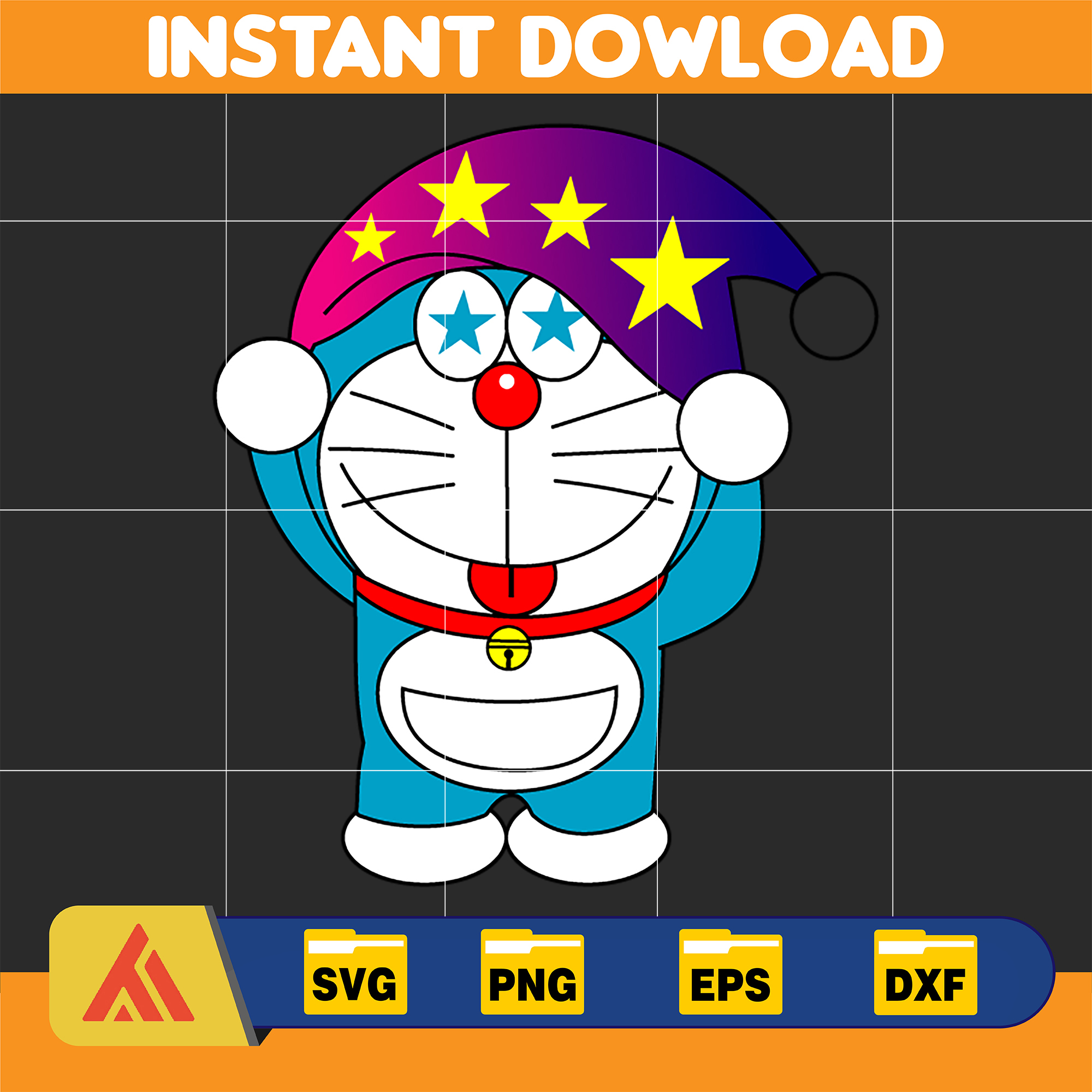 Doraemon SVG, Cricut, Cut files, Digital Vector File, Comes | Inspire ...