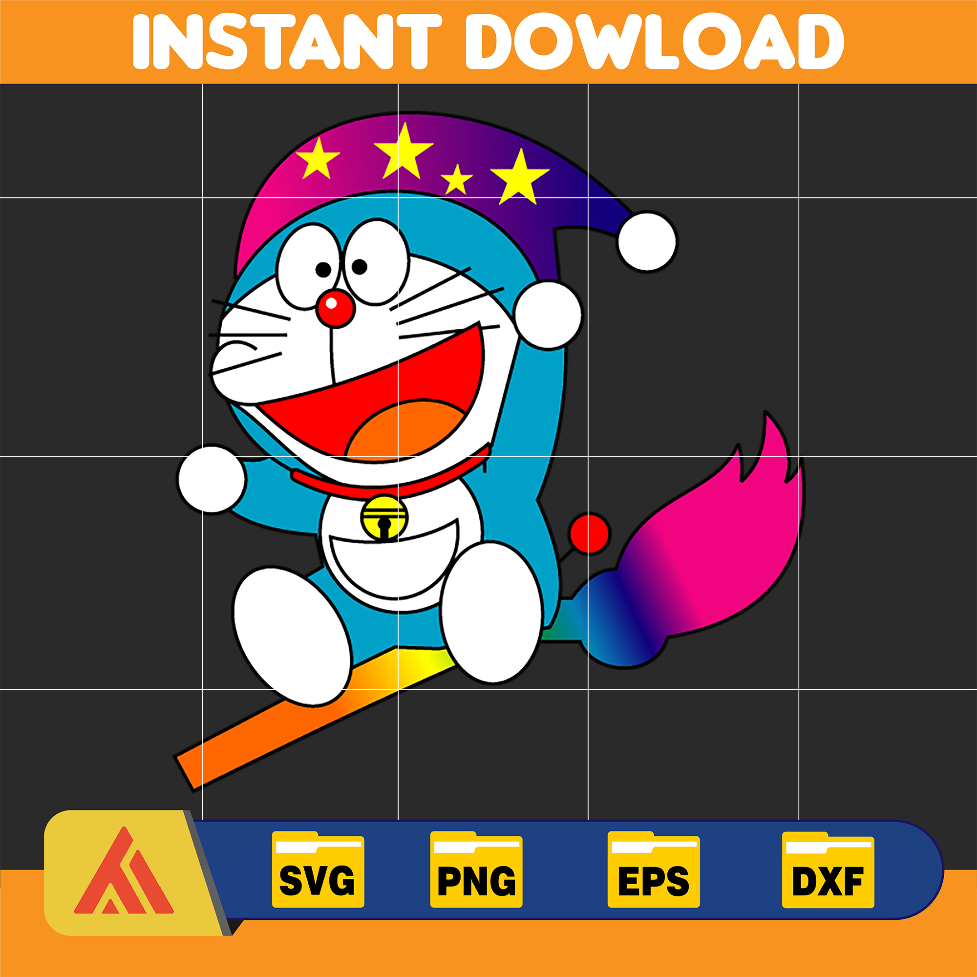 Doraemon SVG, Cricut, Cut files, Digital Vector File, Comes | Inspire ...
