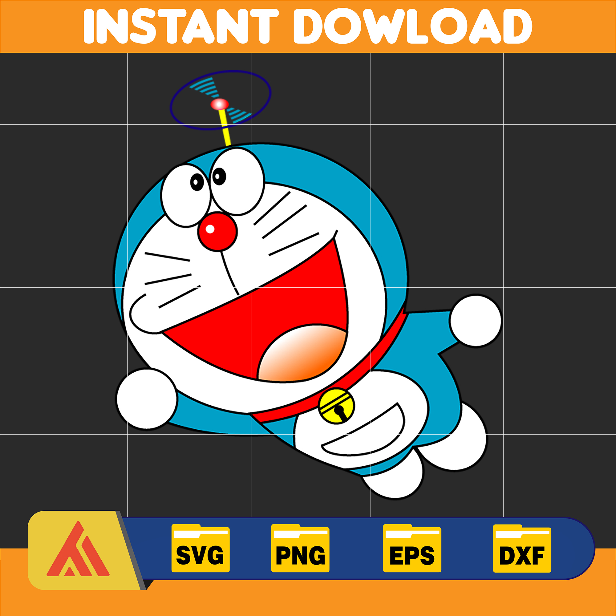 Doraemon SVG, Cricut, Cut files, Digital Vector File, Comes | Inspire ...