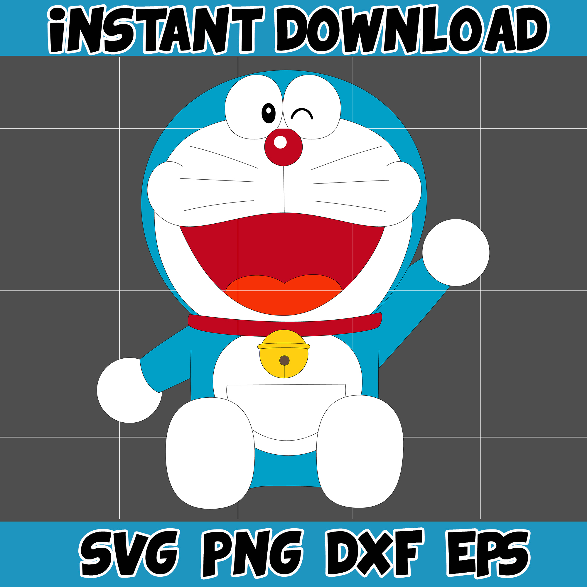 Doraemon SVG, Cricut, Cut files, Digital Vector File, Comes - Inspire ...