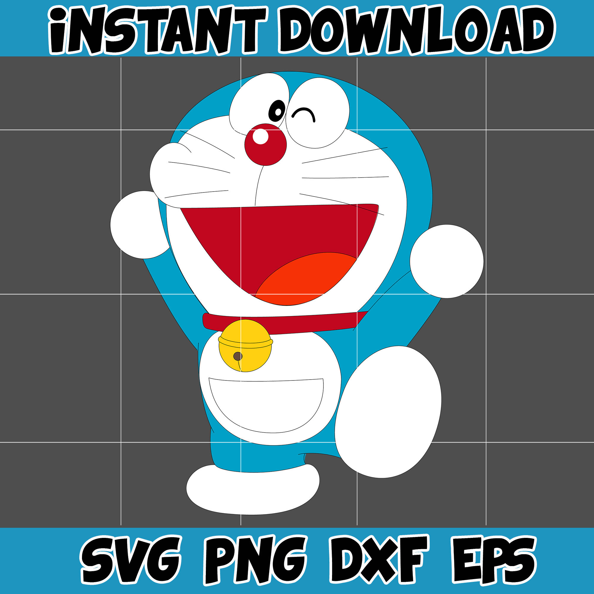 Doraemon SVG, Cricut, Cut files, Digital Vector File, Comes | Inspire ...