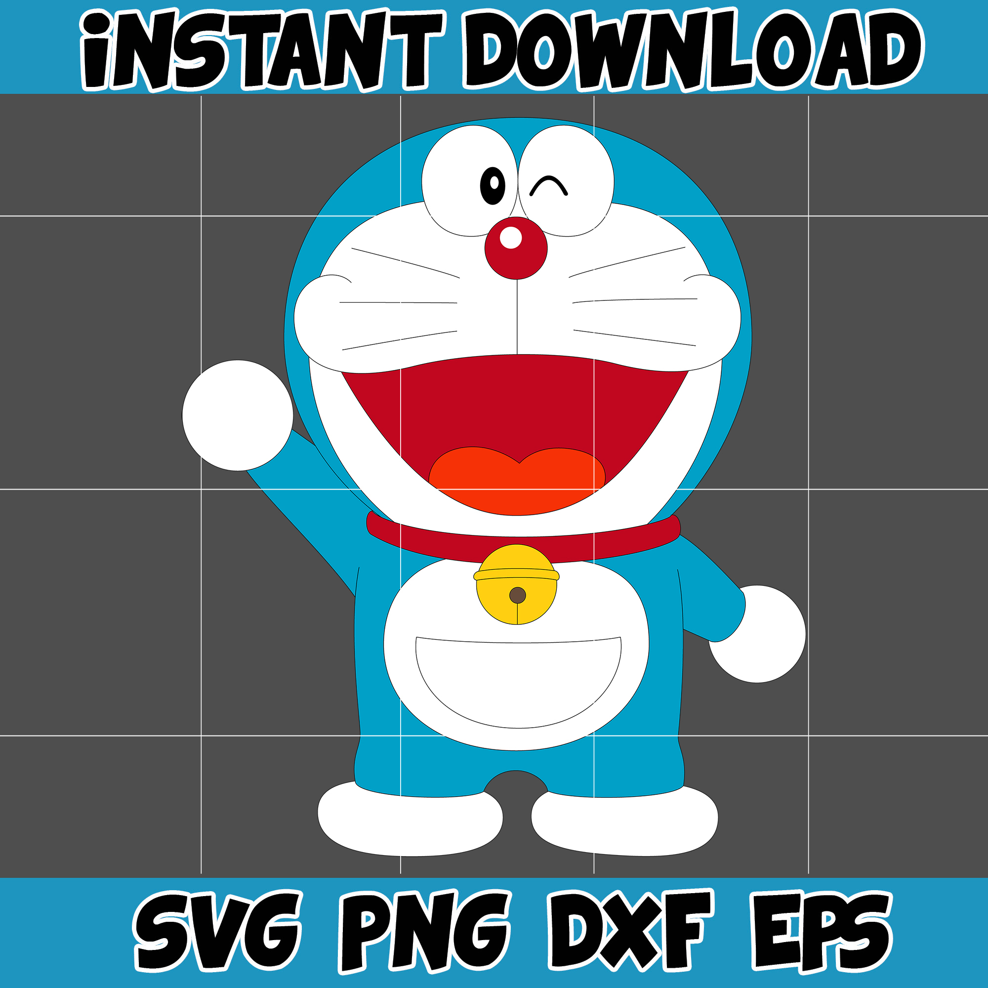 Doraemon SVG, Cricut, Cut files, Digital Vector File, Comes | Inspire ...