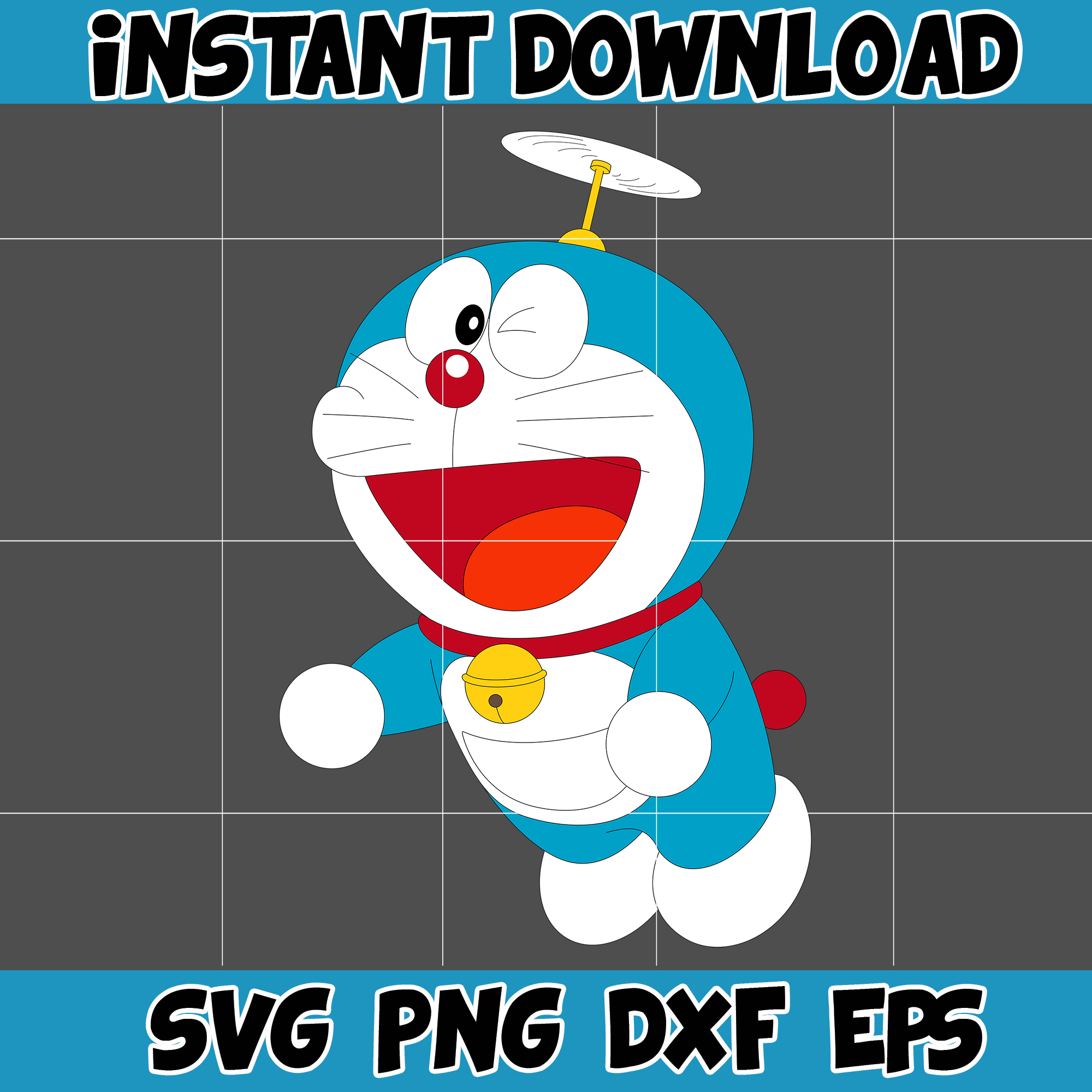 Doraemon SVG, Cricut, Cut files, Digital Vector File, Comes | Inspire ...