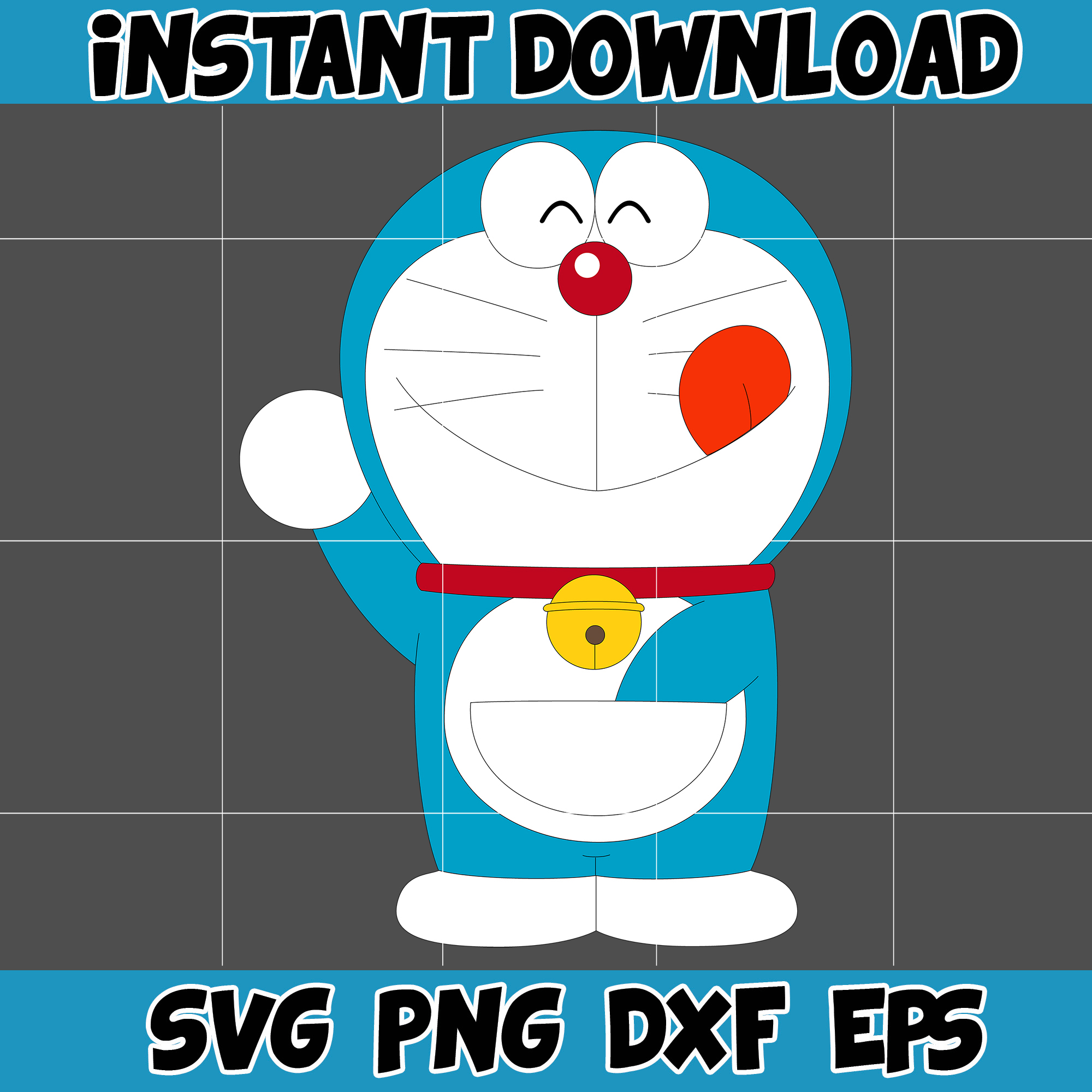 Doraemon SVG, Cricut, Cut files, Digital Vector File, Comes - Inspire ...