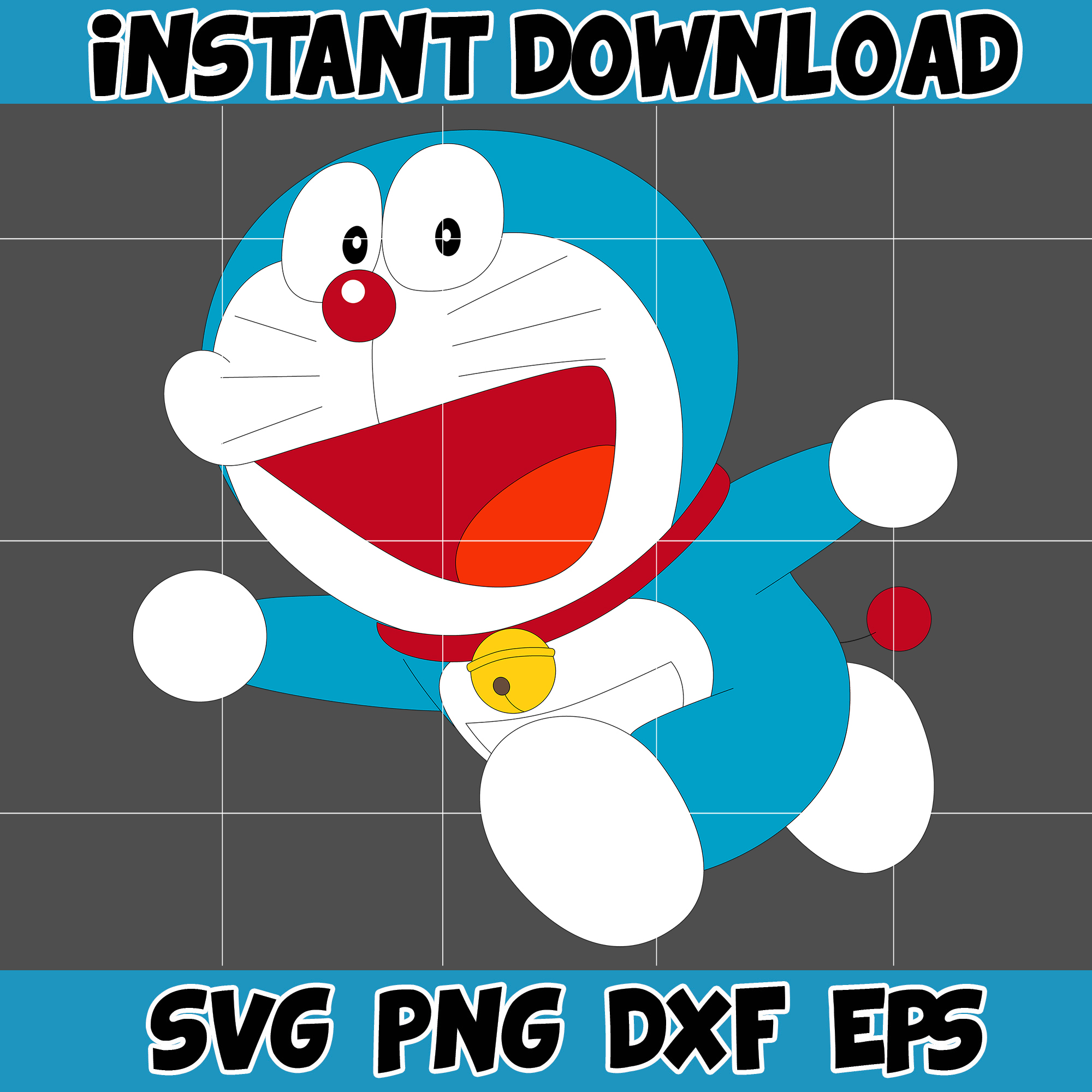Doraemon SVG, Cricut, Cut files, Digital Vector File, Comes | Inspire ...