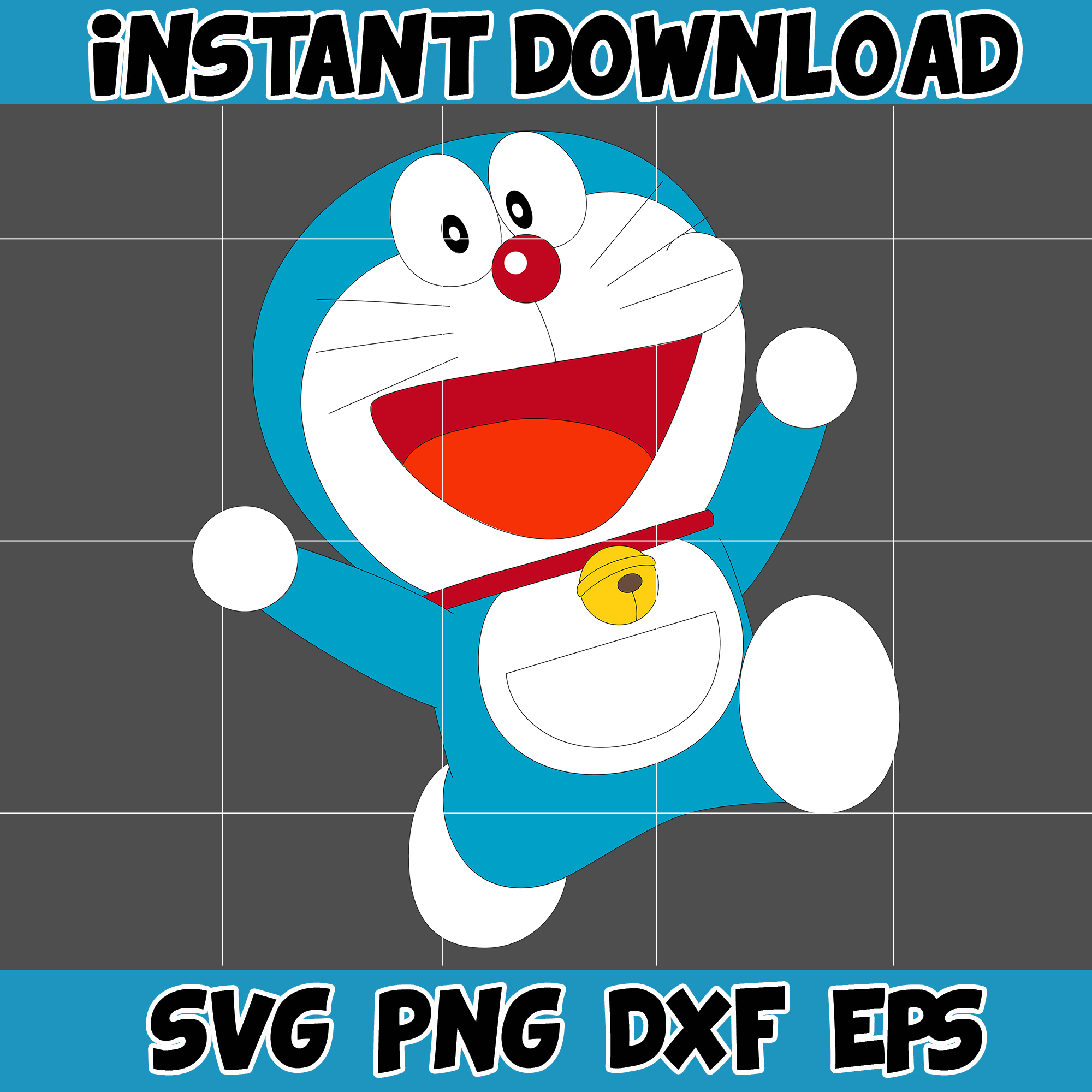 Doraemon SVG, Cricut, Cut files, Digital Vector File, Comes | Inspire ...