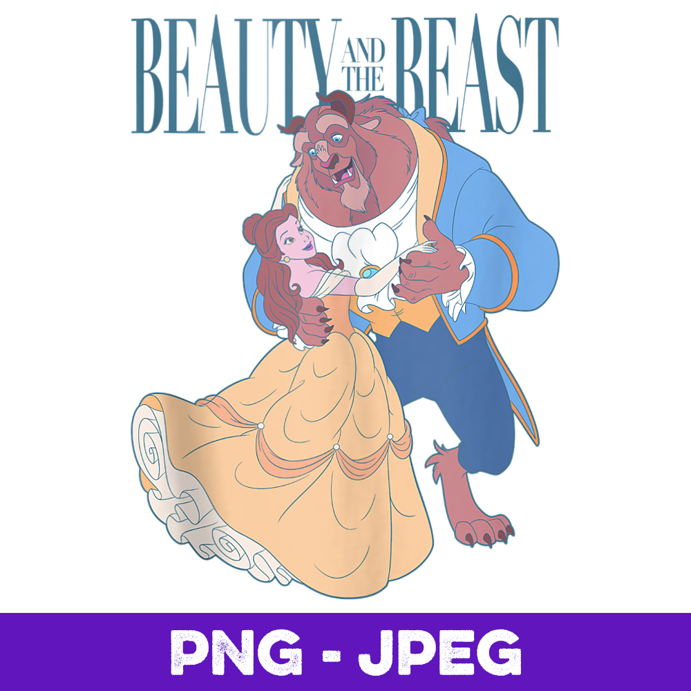 Disney Beauty And The Beast Belle And Beast Classic Portrait | Inspire ...