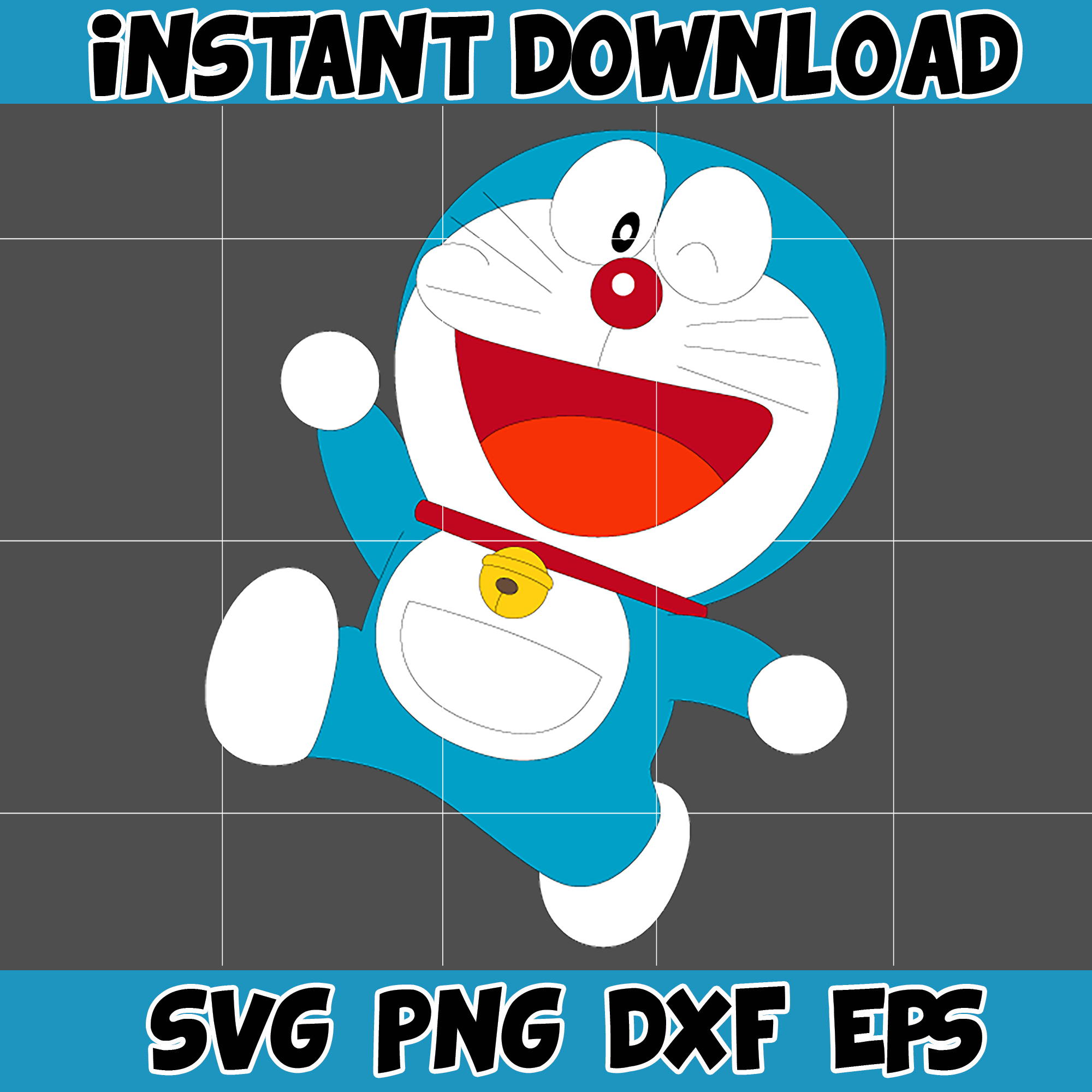 Doraemon SVG, Cricut, Cut files, Digital Vector File, Comes - Inspire ...