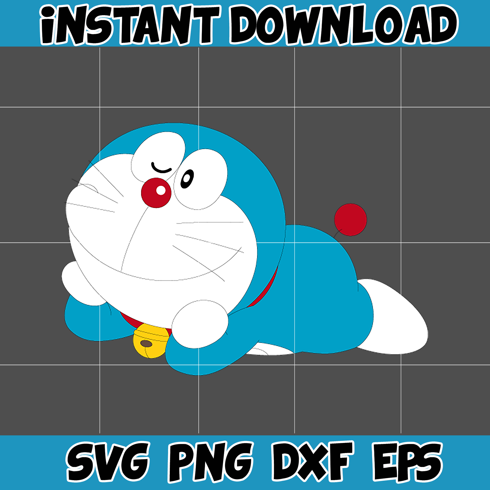 Doraemon SVG, Cricut, Cut files, Digital Vector File, Comes - Inspire ...