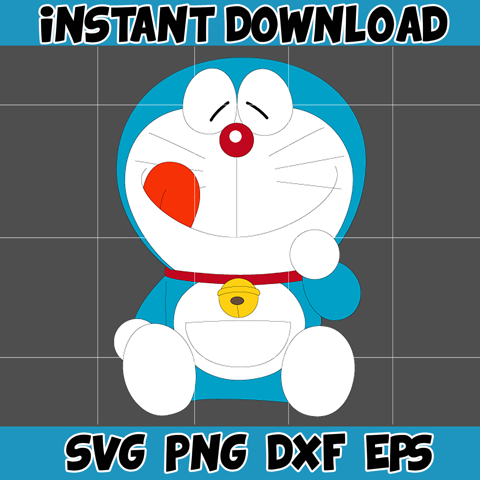 Doraemon SVG, Cricut, Cut files, Digital Vector File, Comes - Inspire ...