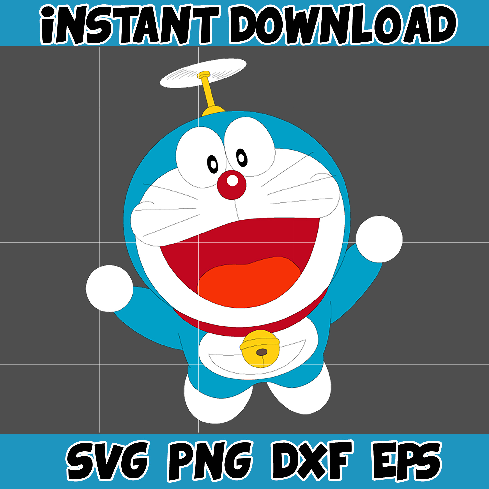 Doraemon SVG, Cricut, Cut files, Digital Vector File, Comes | Inspire ...