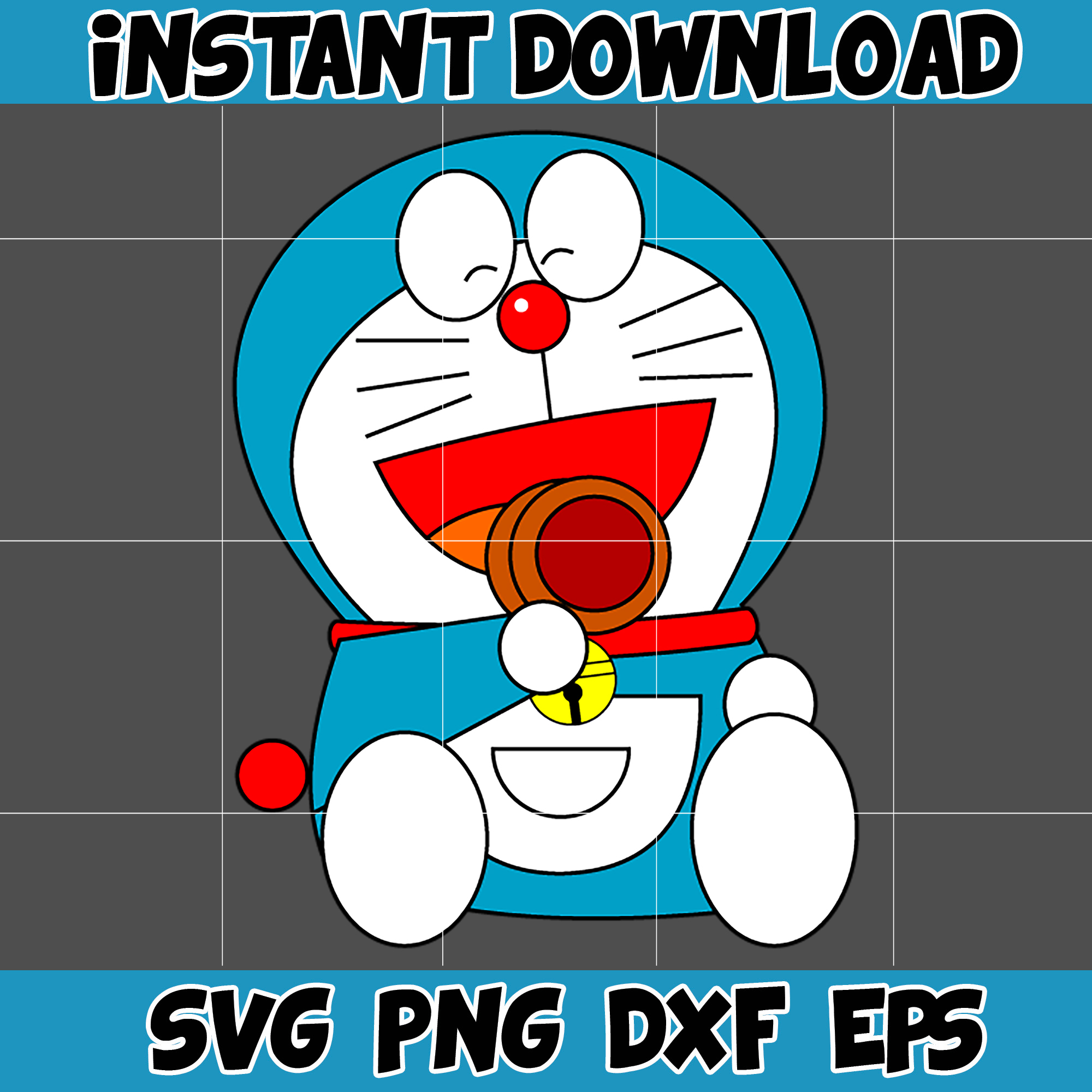 Doraemon SVG, Cricut, Cut files, Digital Vector File, Comes - Inspire ...