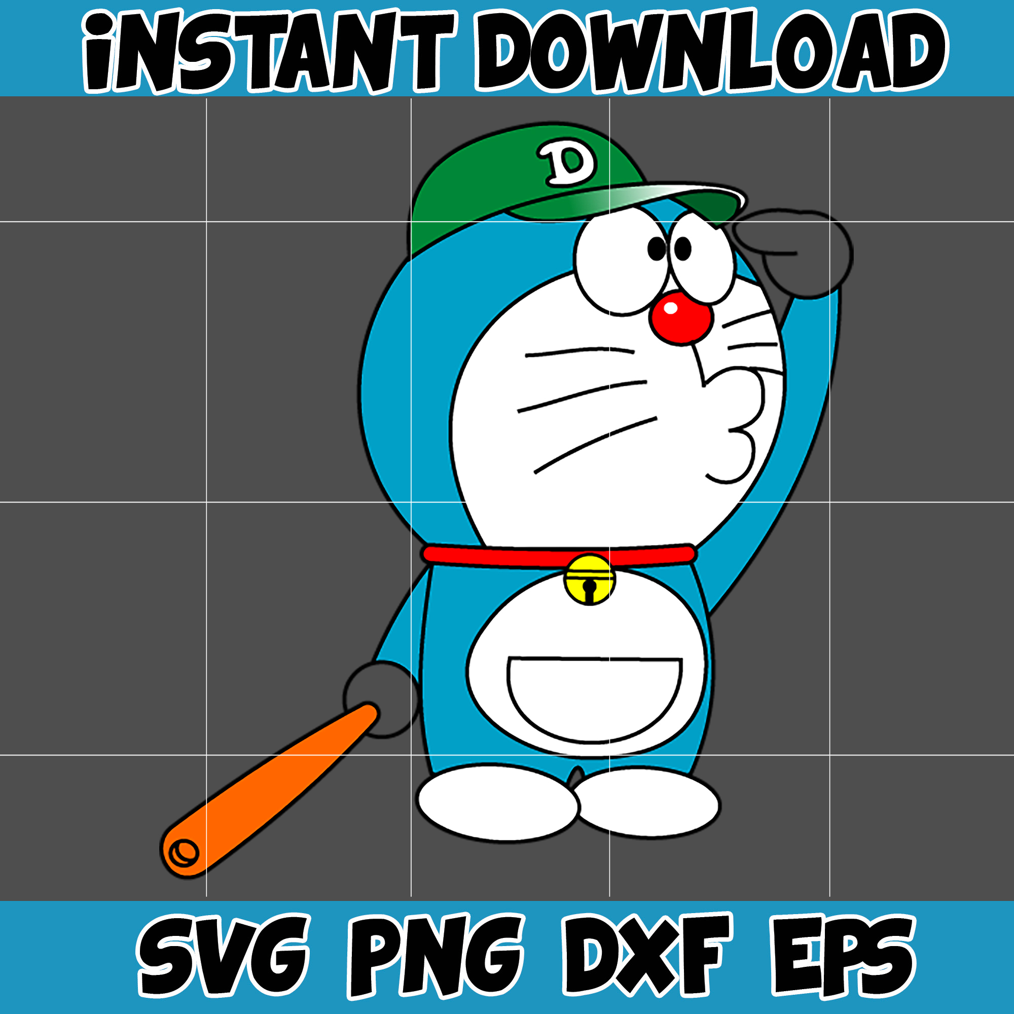 Doraemon SVG, Cricut, Cut files, Digital Vector File, Comes - Inspire ...