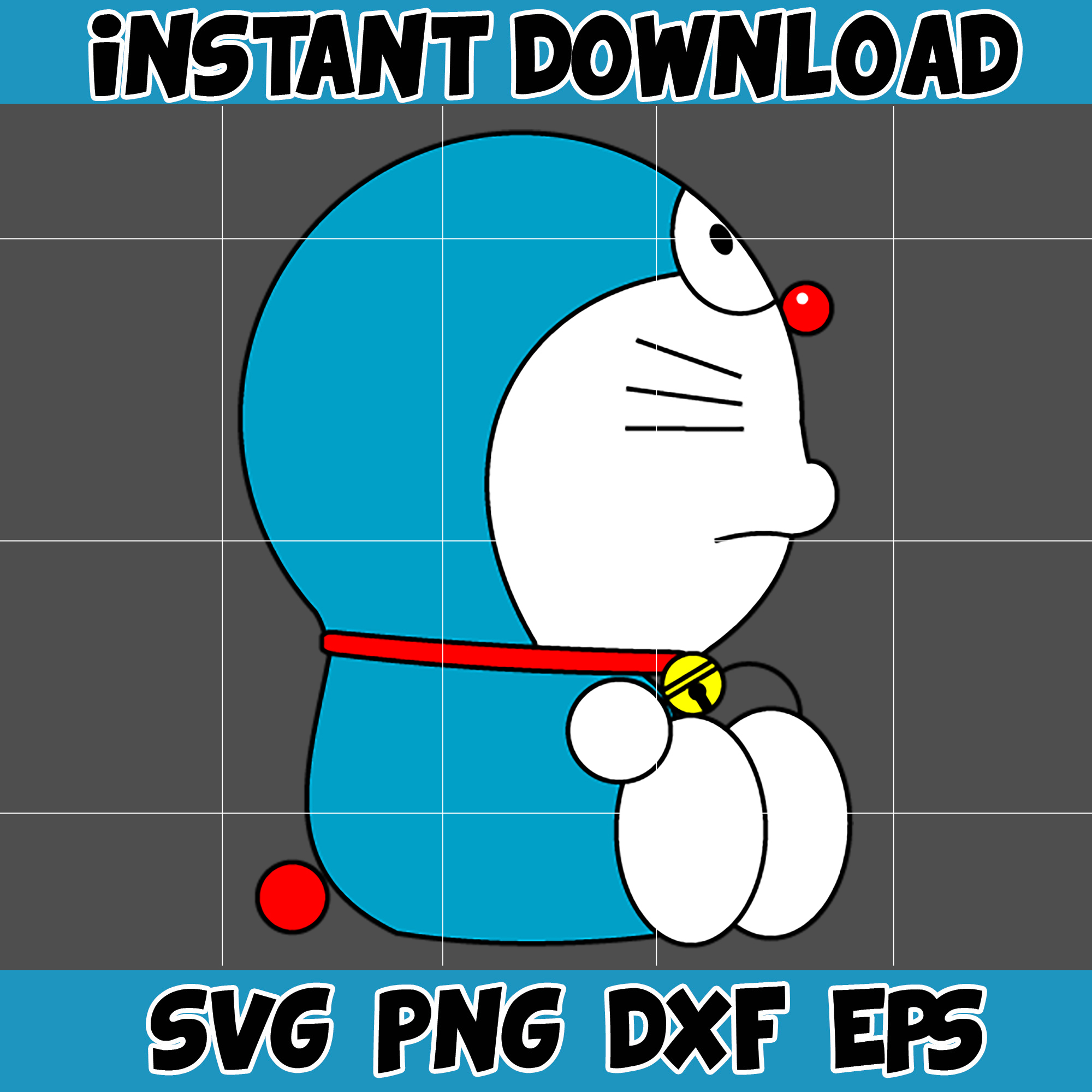 Doraemon SVG, Cricut, Cut files, Digital Vector File, Comes - Inspire ...