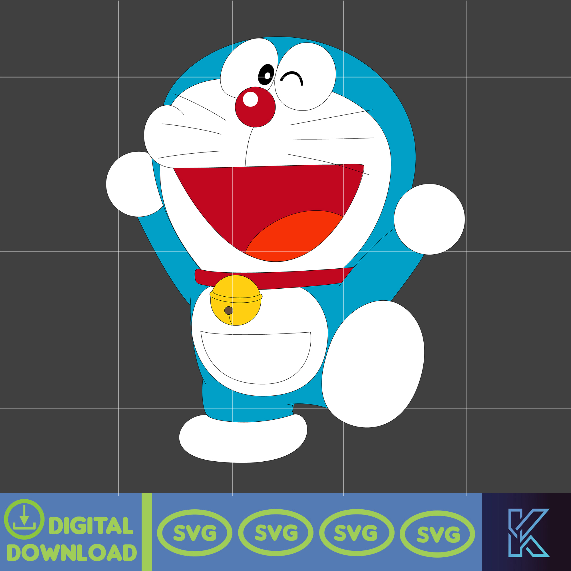 Doraemon SVG, Cricut, Cut files, Digital Vector File, Comes | Inspire ...